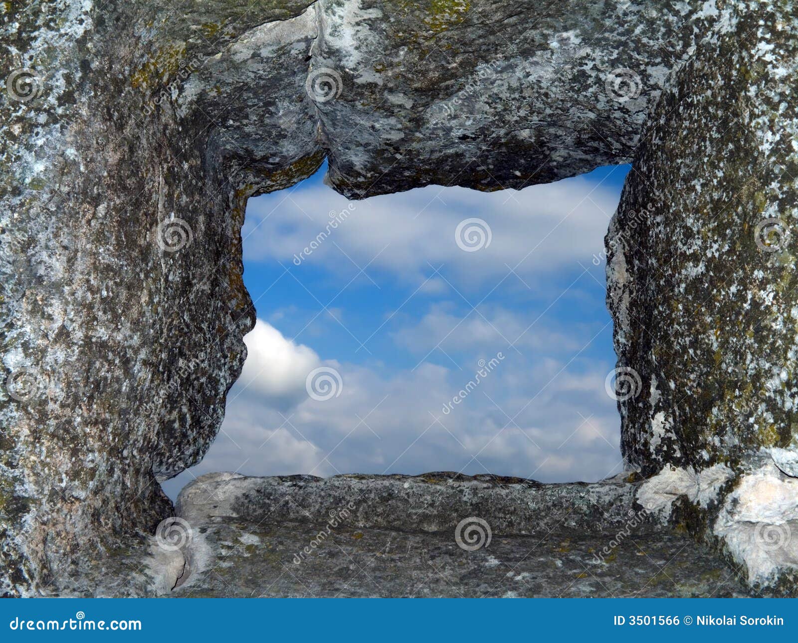 Window in stone wall stock photo. Image of natural, looking - 3501566