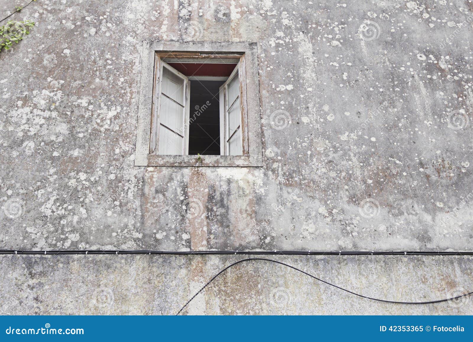 Window in stone wall stock image. Image of frame, interior - 42353365