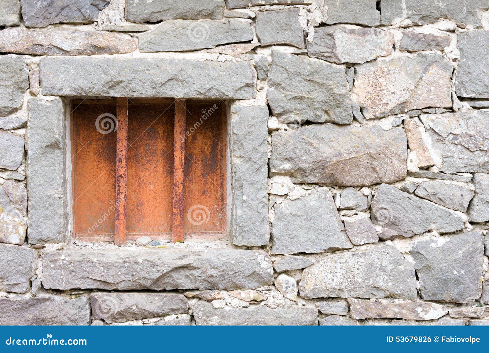Window between the stones stock photo. Image of empty - 53679826