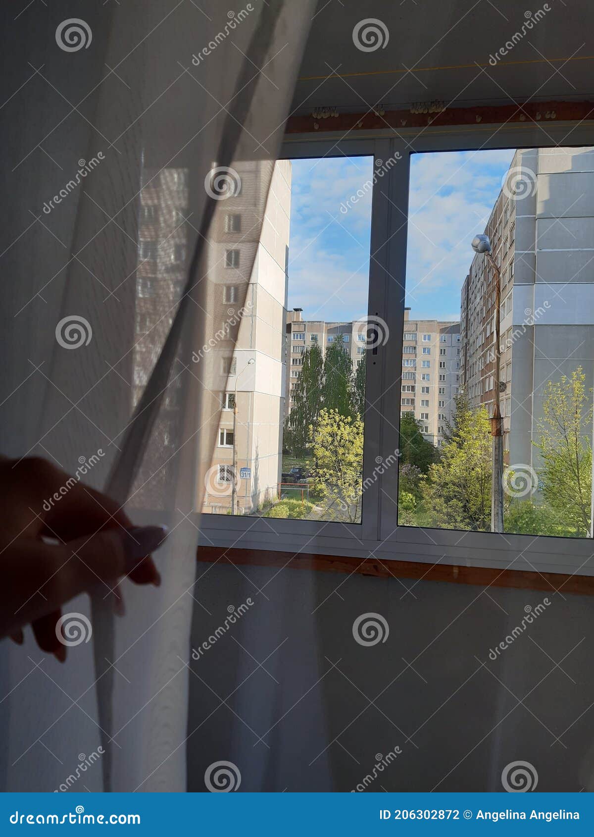 Window and street stock photo. Image of property, door - 206302872