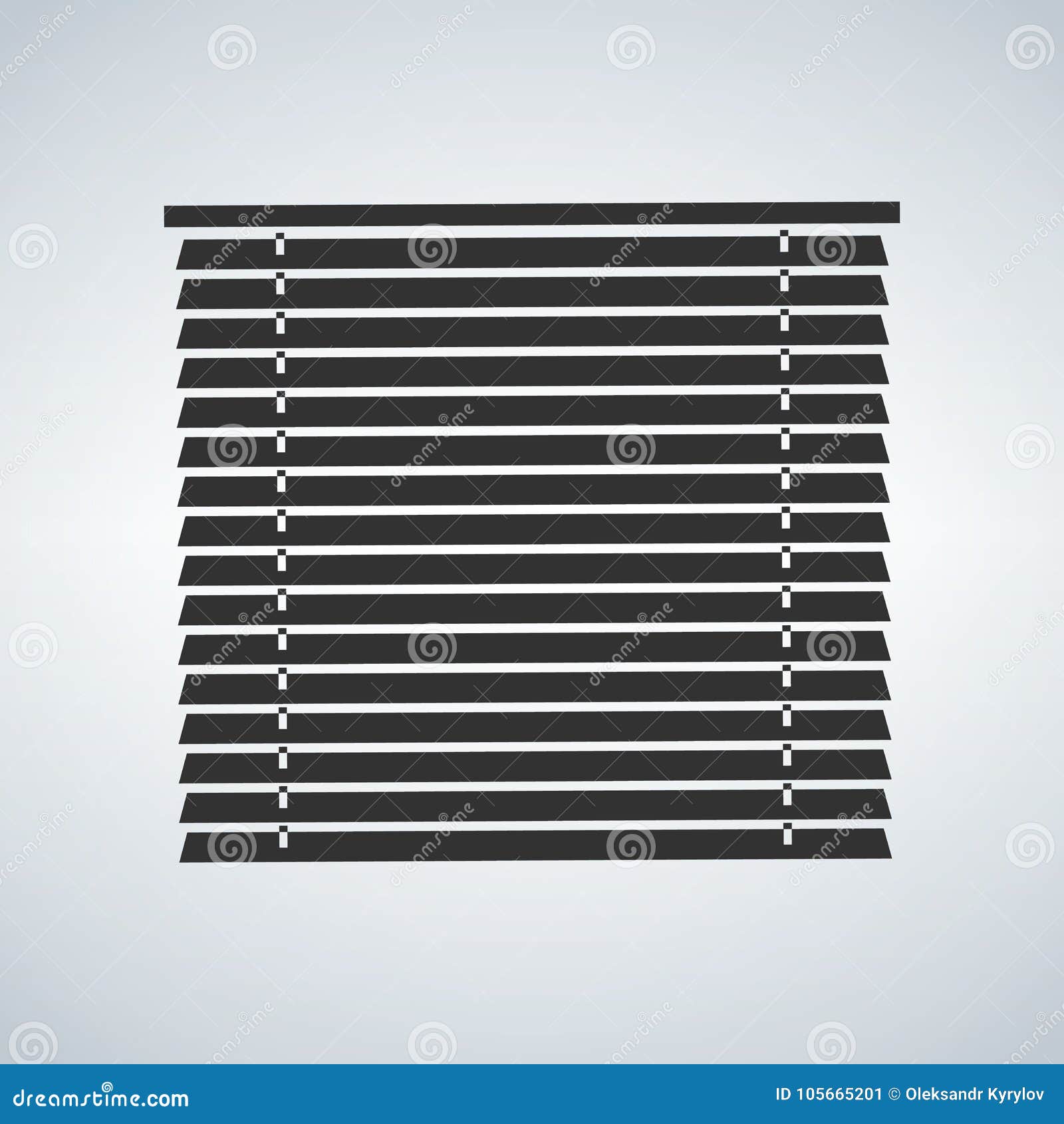 Window Sun Blind Brown Vector Illustration Stock Illustration ...