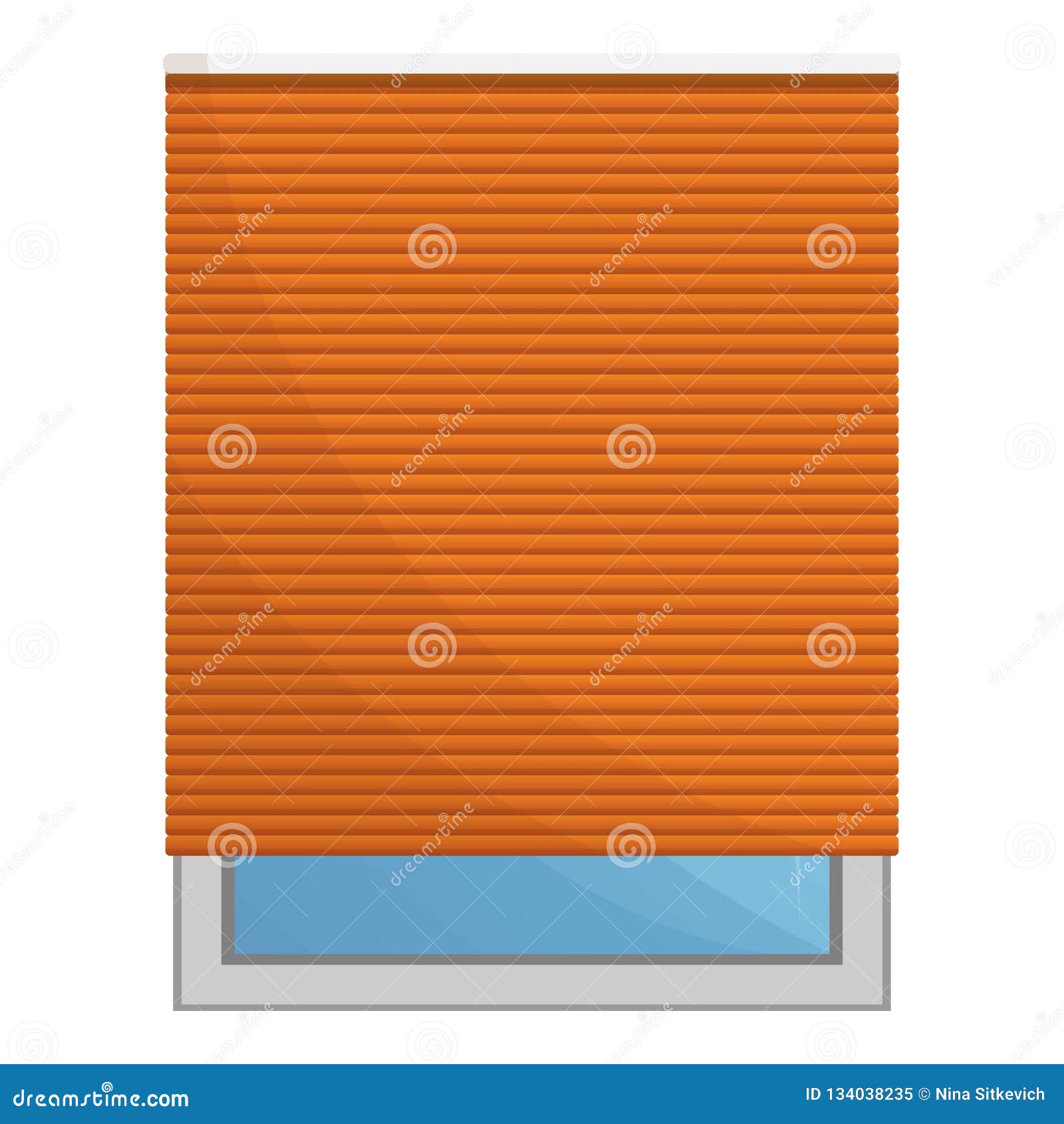 Window Sun Blind Icon, Cartoon Style Stock Vector - Illustration of ...