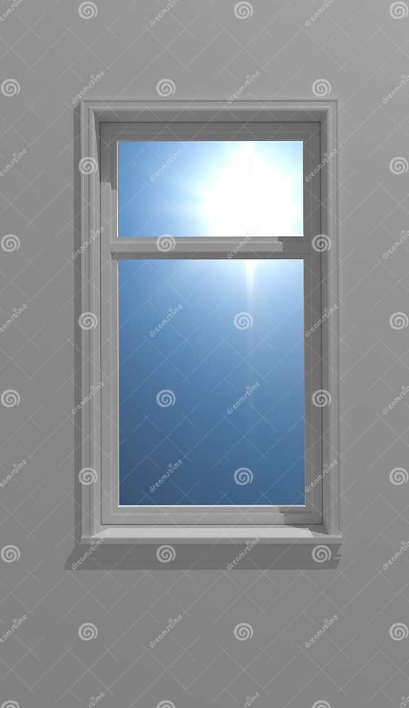 Window and sun stock illustration. Illustration of frame - 50821161
