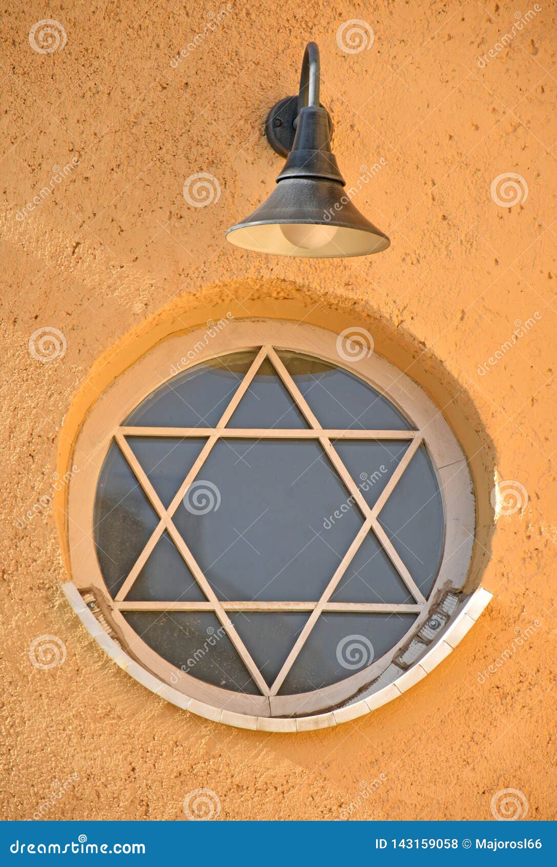 Window of the synagogue stock photo. Image of david - 143159058
