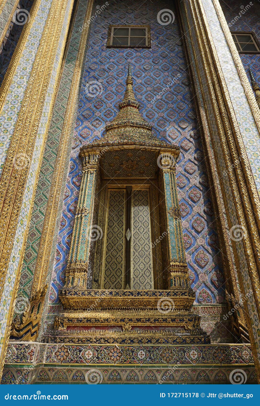A Window in Temple, Bangkok Thailand Stock Photo - Image of kaew ...