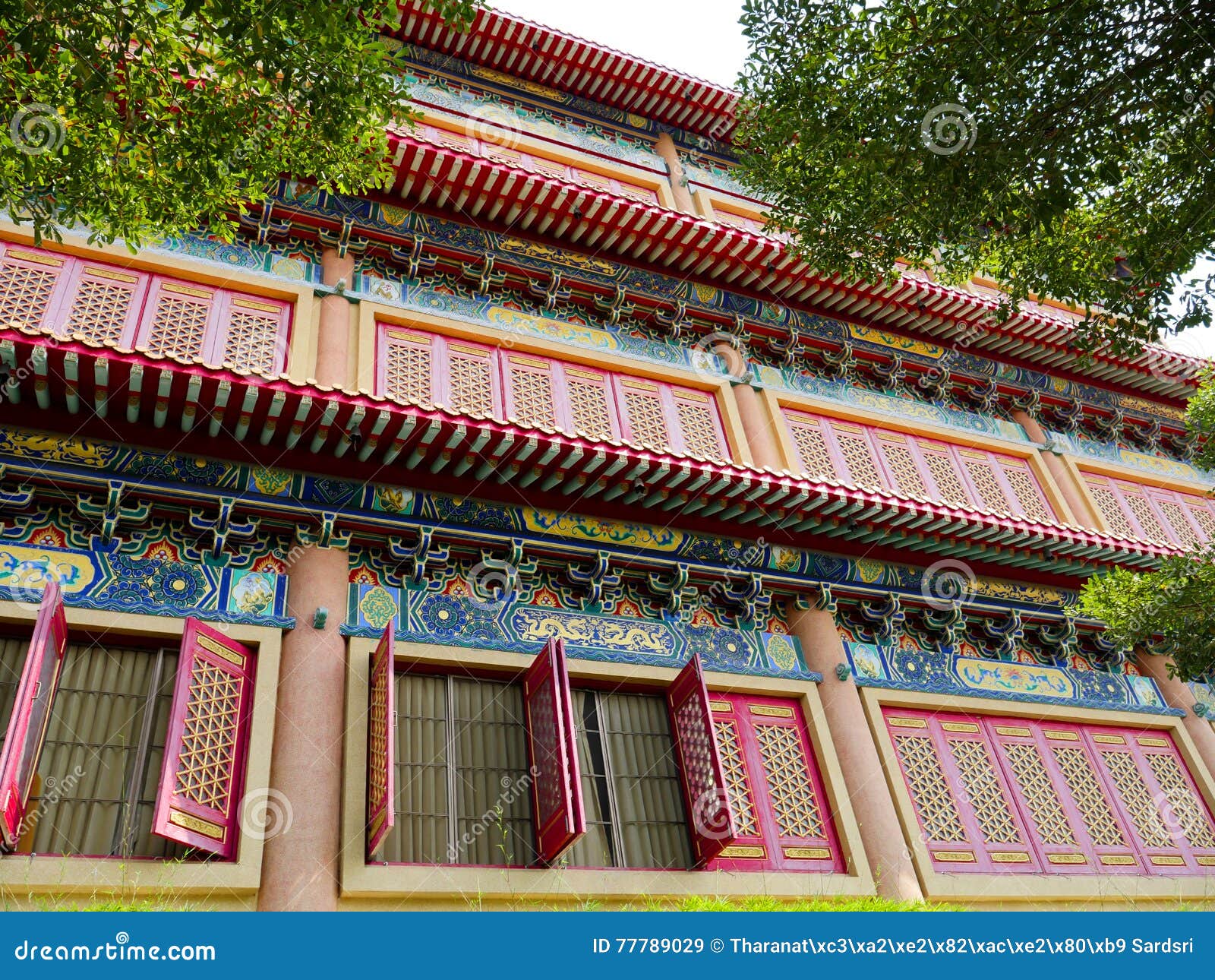 Window Temple Chinese Style Stock Image - Image of building, decoration ...