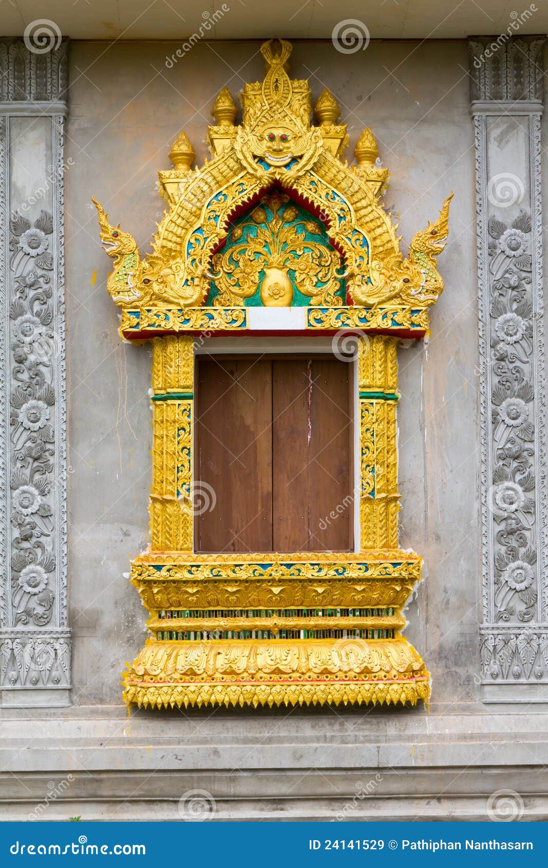 Window of Thai temple stock image. Image of design, buddhism - 24141529