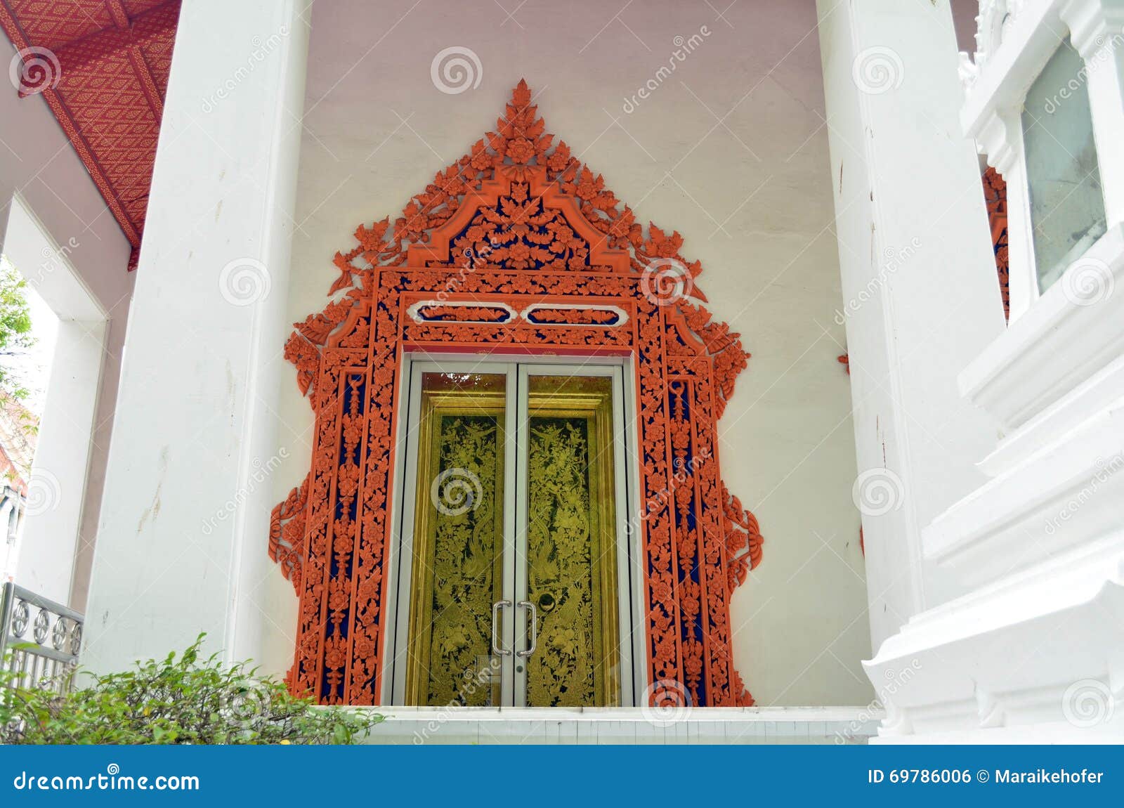 Window of a Thai Temple in Bangkok Stock Photo - Image of abstract ...