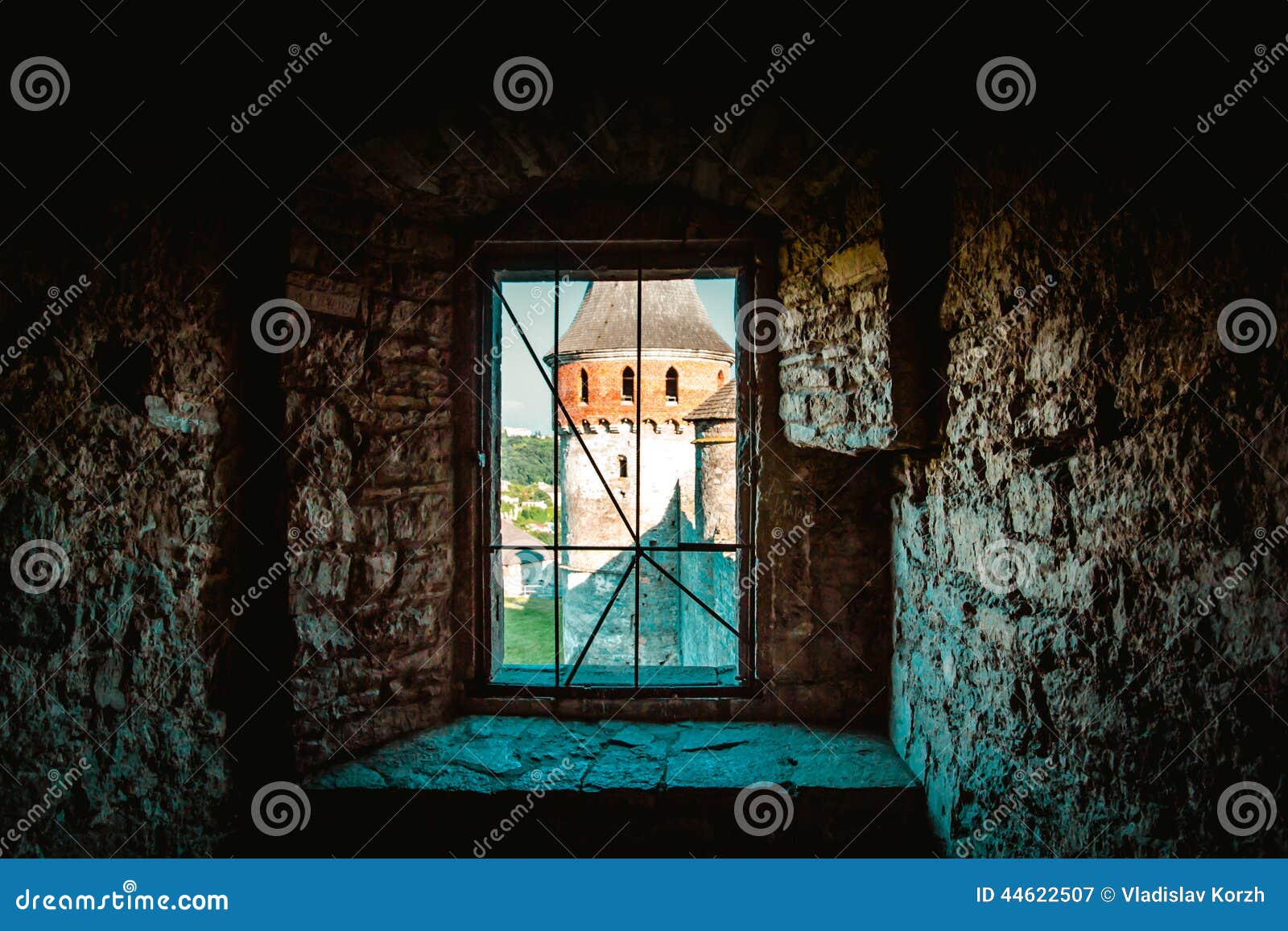 Window to the Middle Ages stock image. Image of oldglass - 44622507