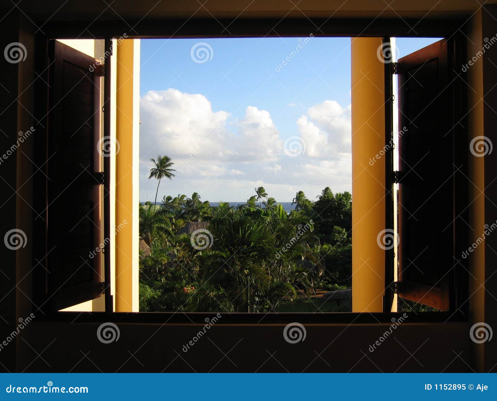 Window to the paradise stock image. Image of texture, cloud - 1152895