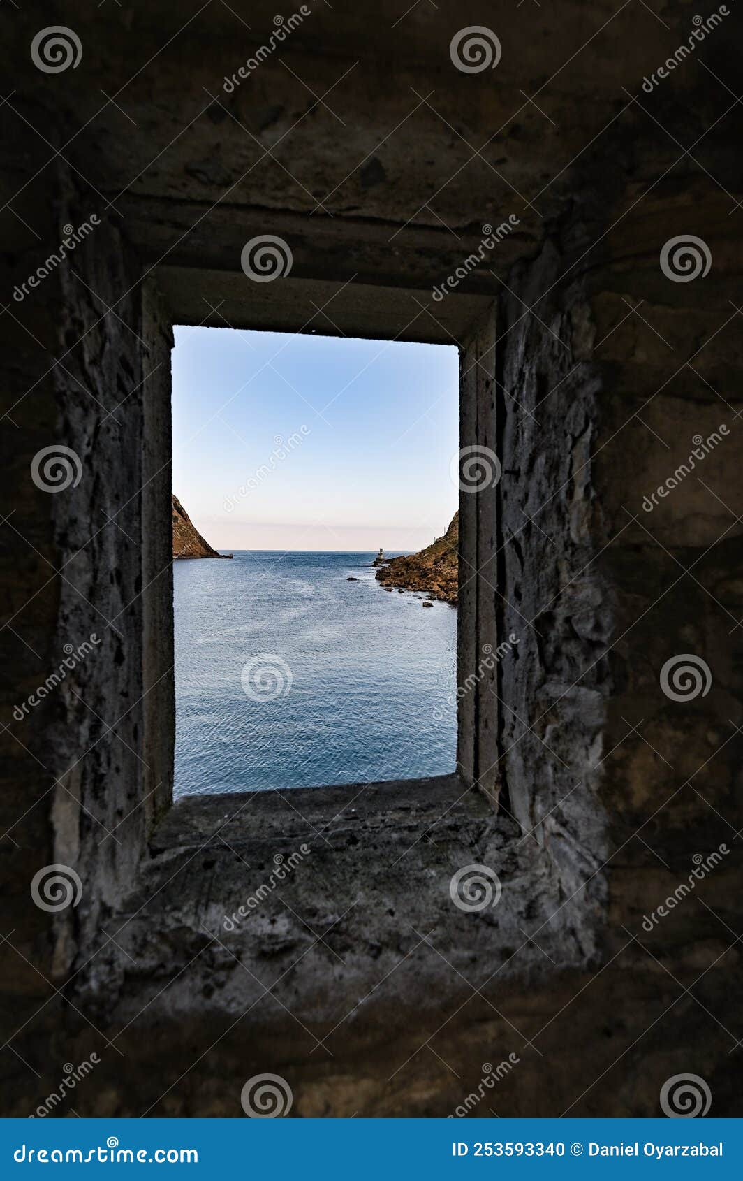 Window to the sea stock photo. Image of house, light - 253593340