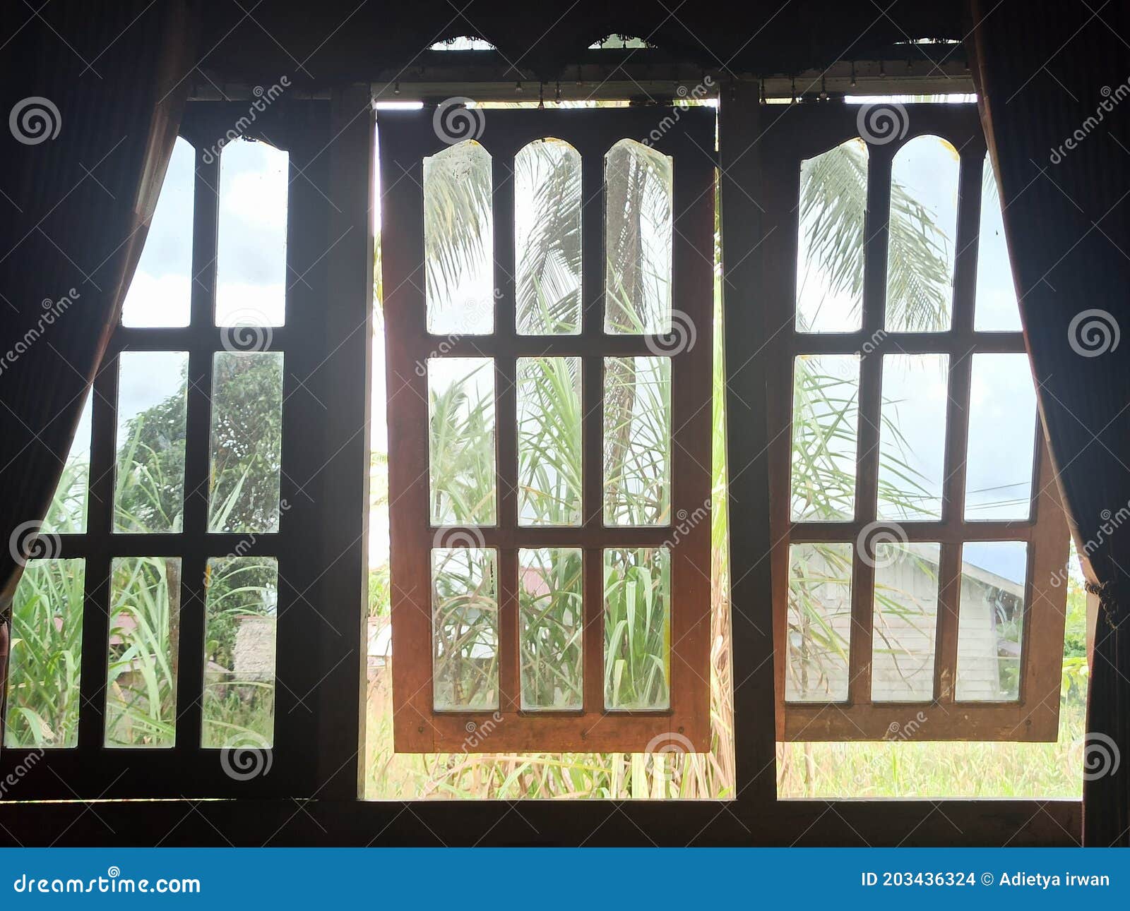 Window To See the Outside World Stock Photo - Image of glass, lighting ...