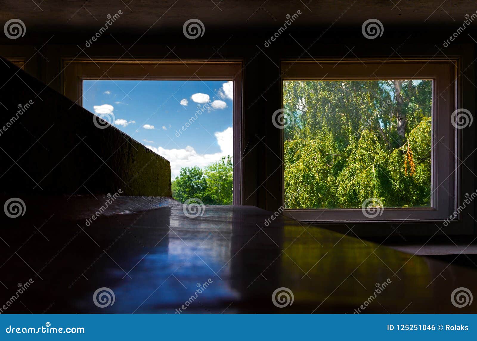 Window to summer stock photo. Image of concept, sunny - 125251046