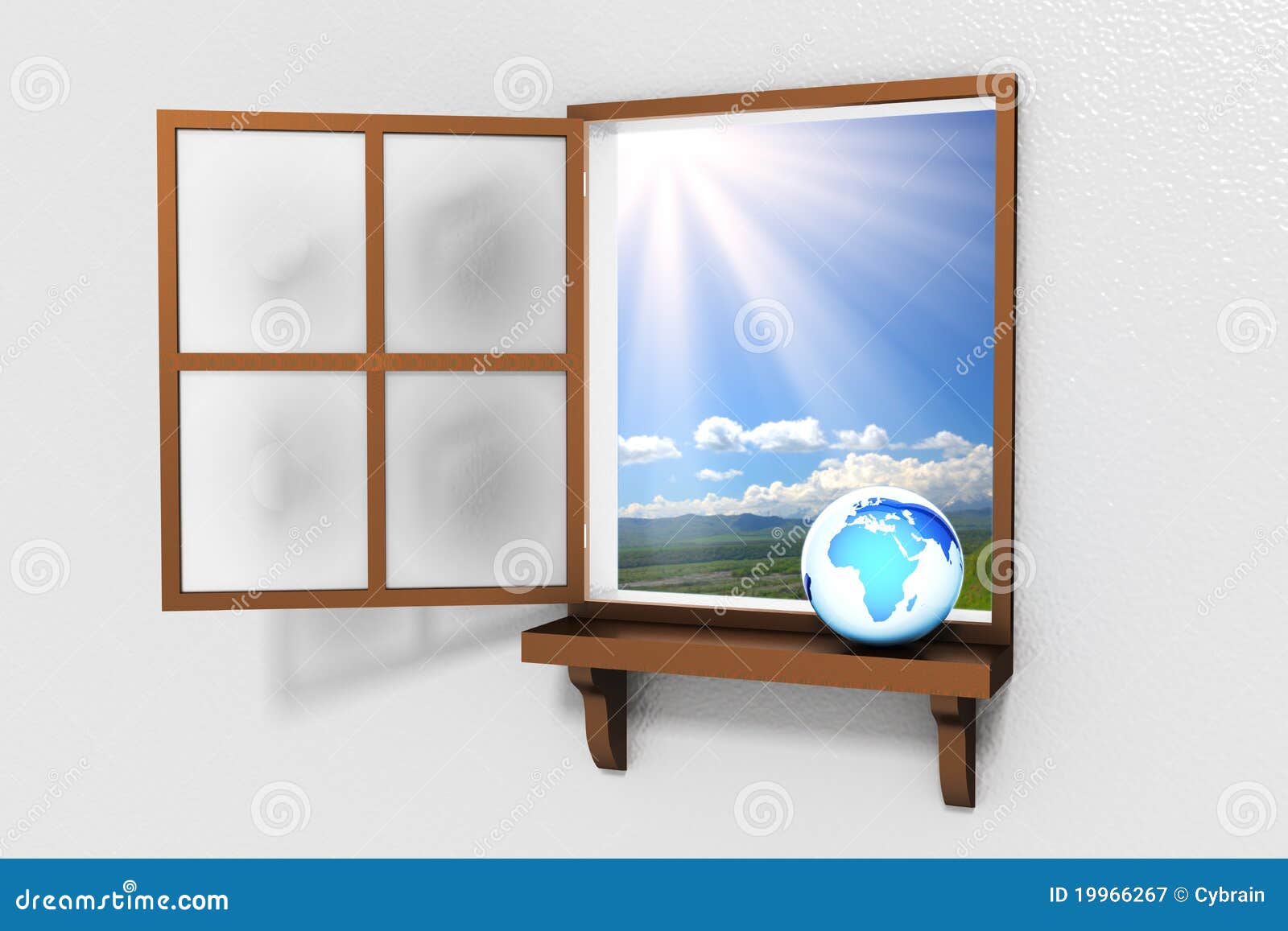 Sunny World Map Royalty-Free Stock Photography | CartoonDealer.com #2939273