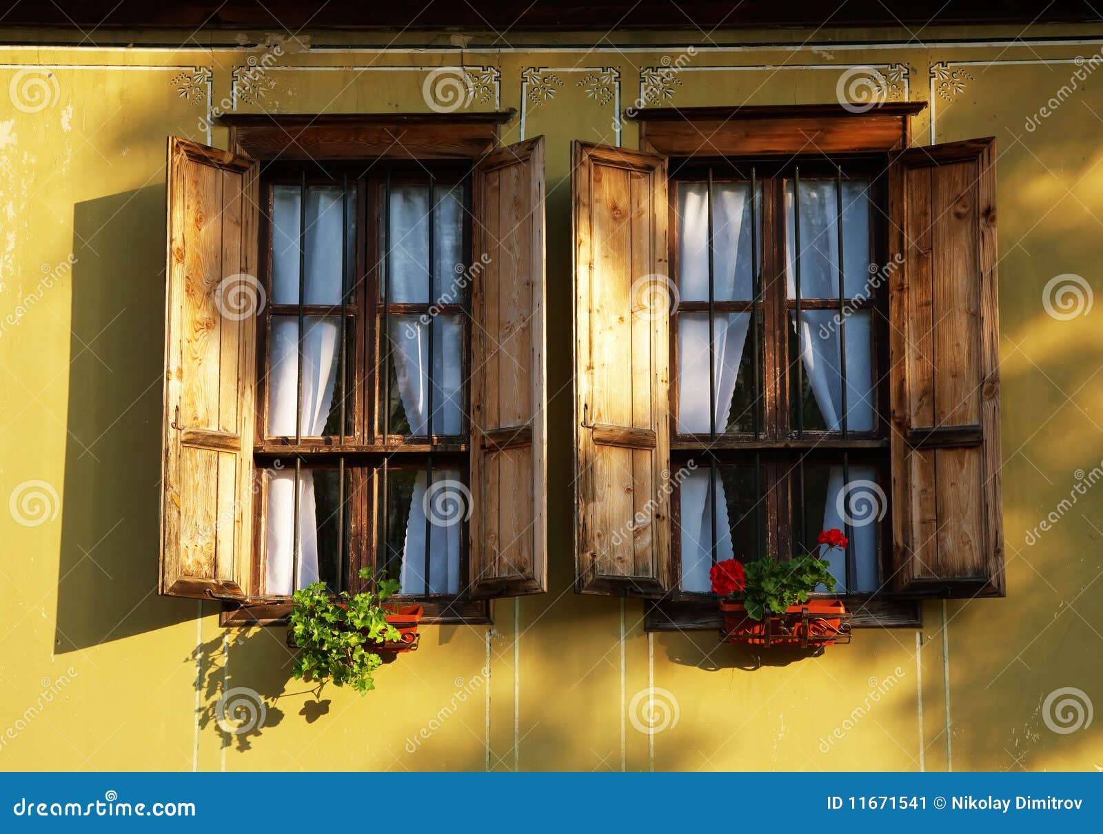 Window of a Traditional House Stock Image - Image of bulgaria, facade ...