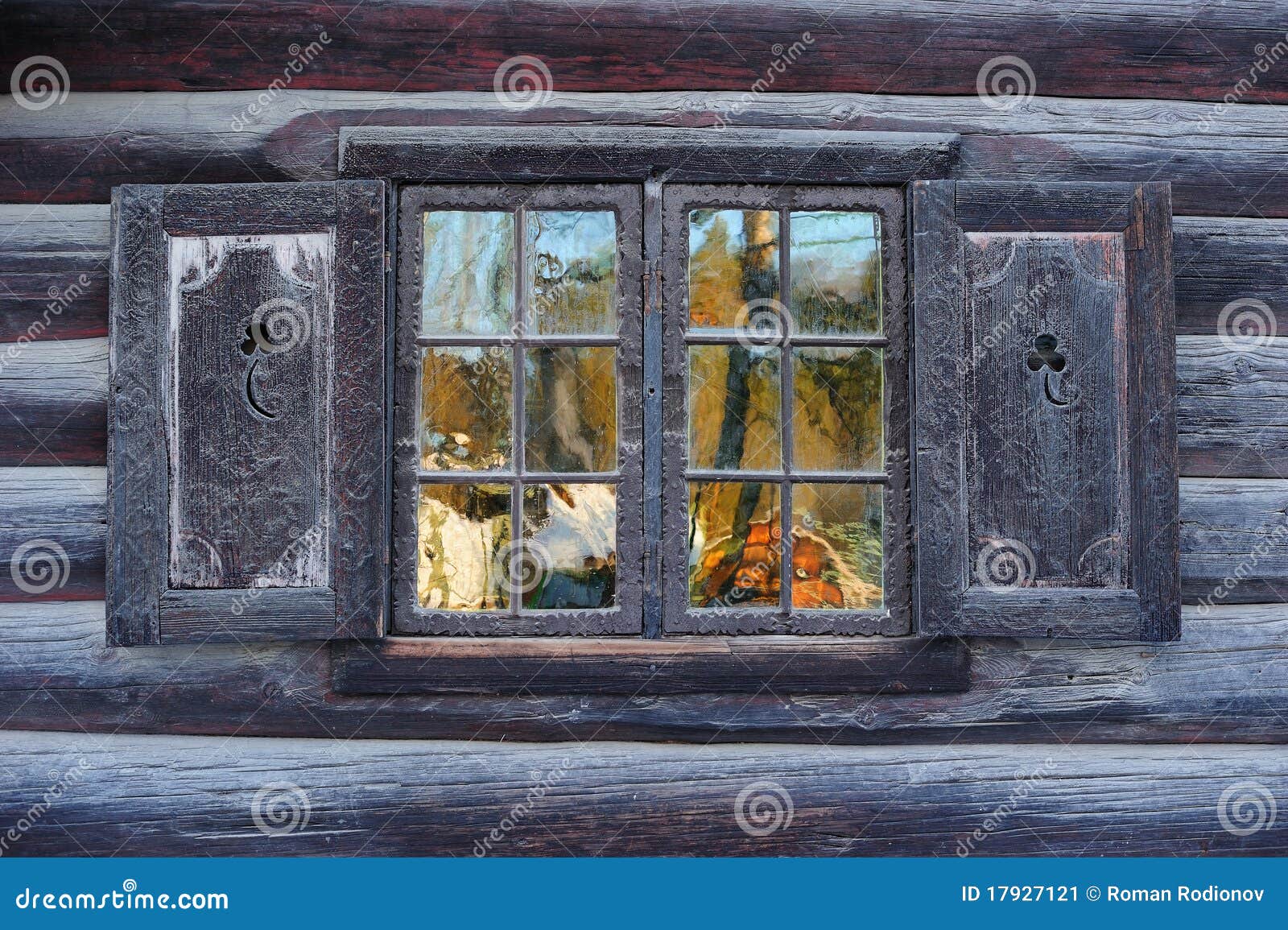 Window of a Traditional Norwegian Hut Stock Image - Image of europe ...