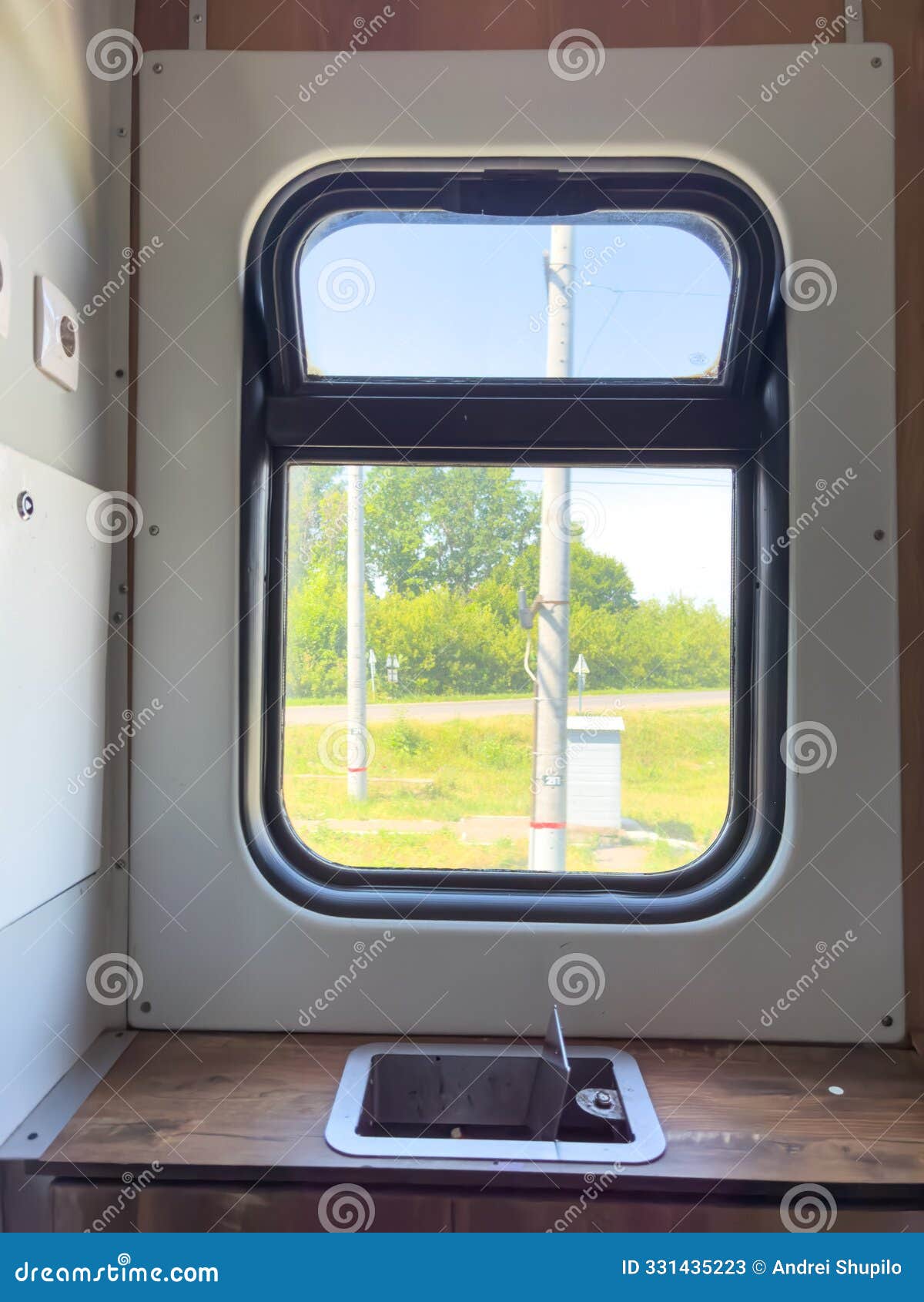 Window in a train carriage stock image. Image of carriage - 331435223