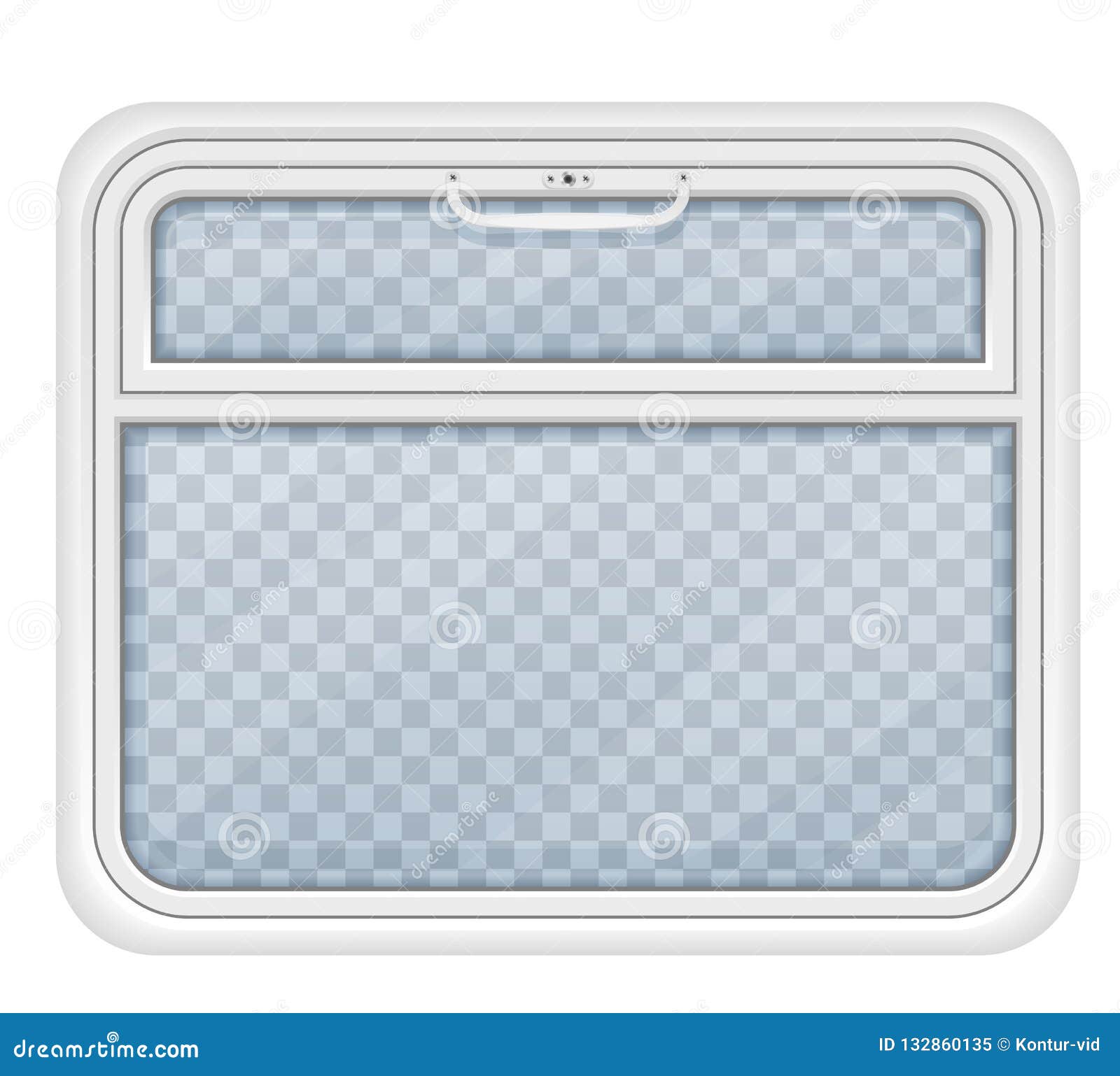Window in the Train Compartment Vector Illustration Stock Vector ...