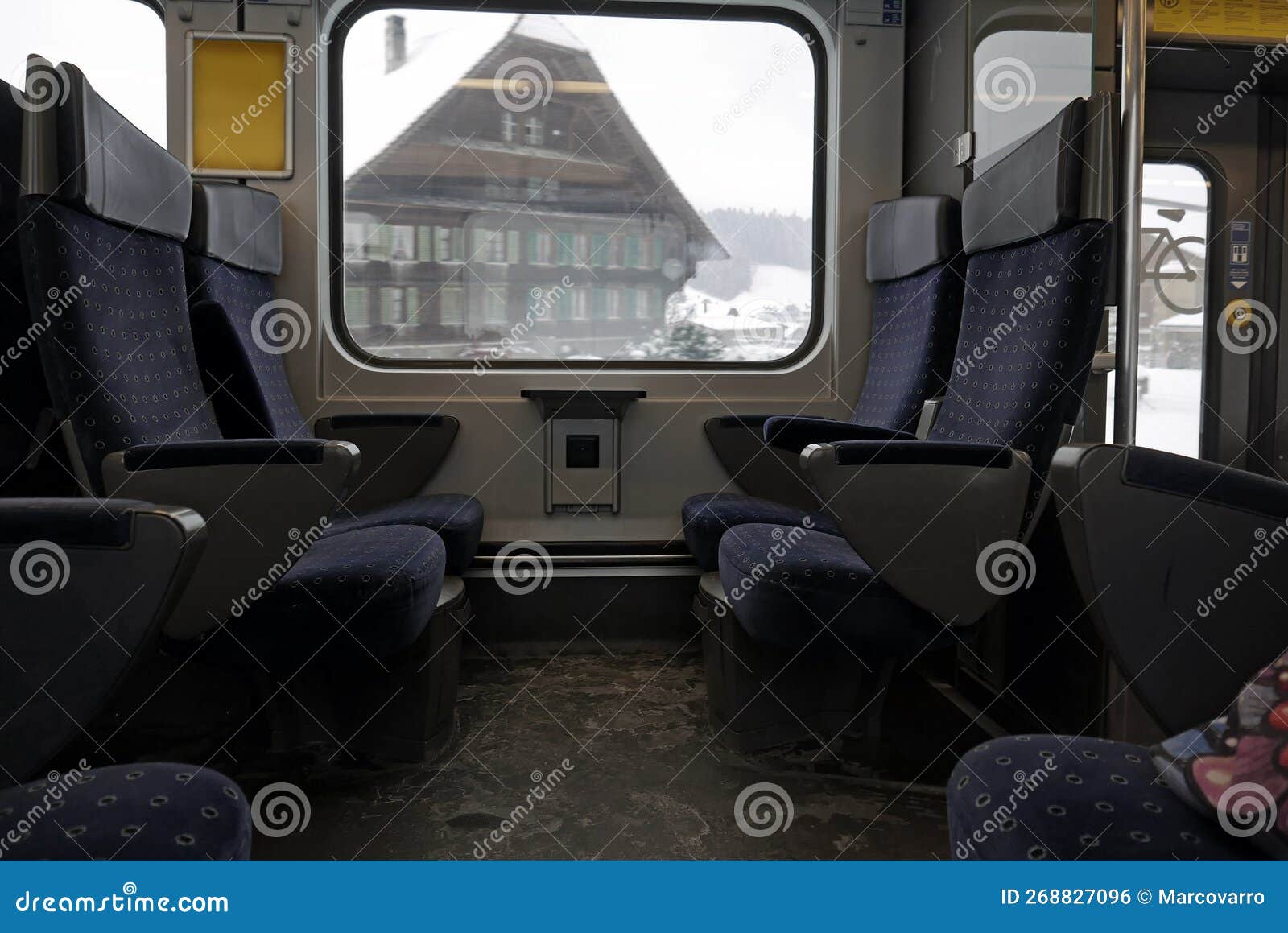 Window Train Snow Landscape Stock Photo - Image of technology, public ...