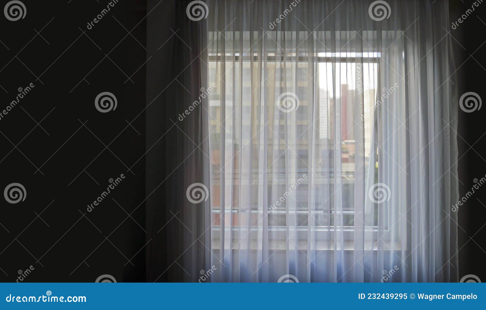 Window Translucent Curtains Texture Background Stock Image - Image of ...