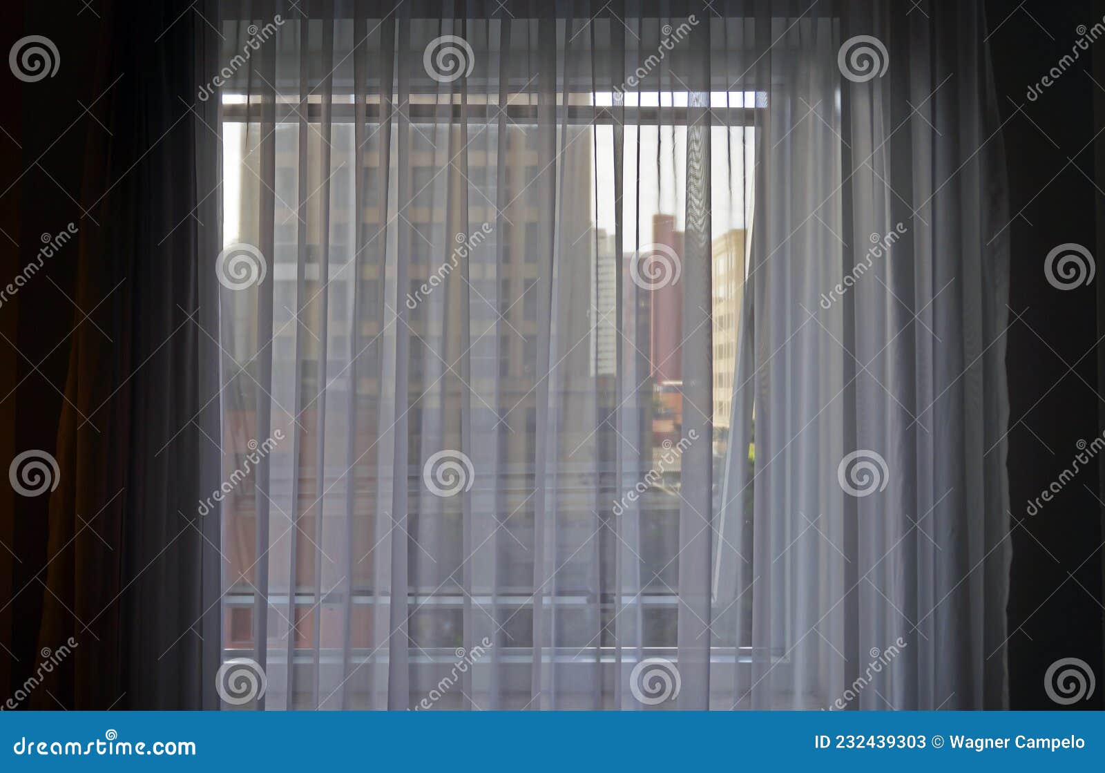 Window Translucent Curtains Texture Background Stock Image - Image of ...