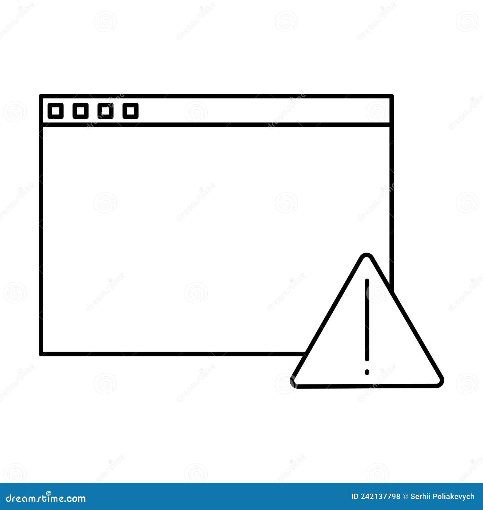 Pop Up Window With Exclamation Point Asking Are You Sure Vector ...