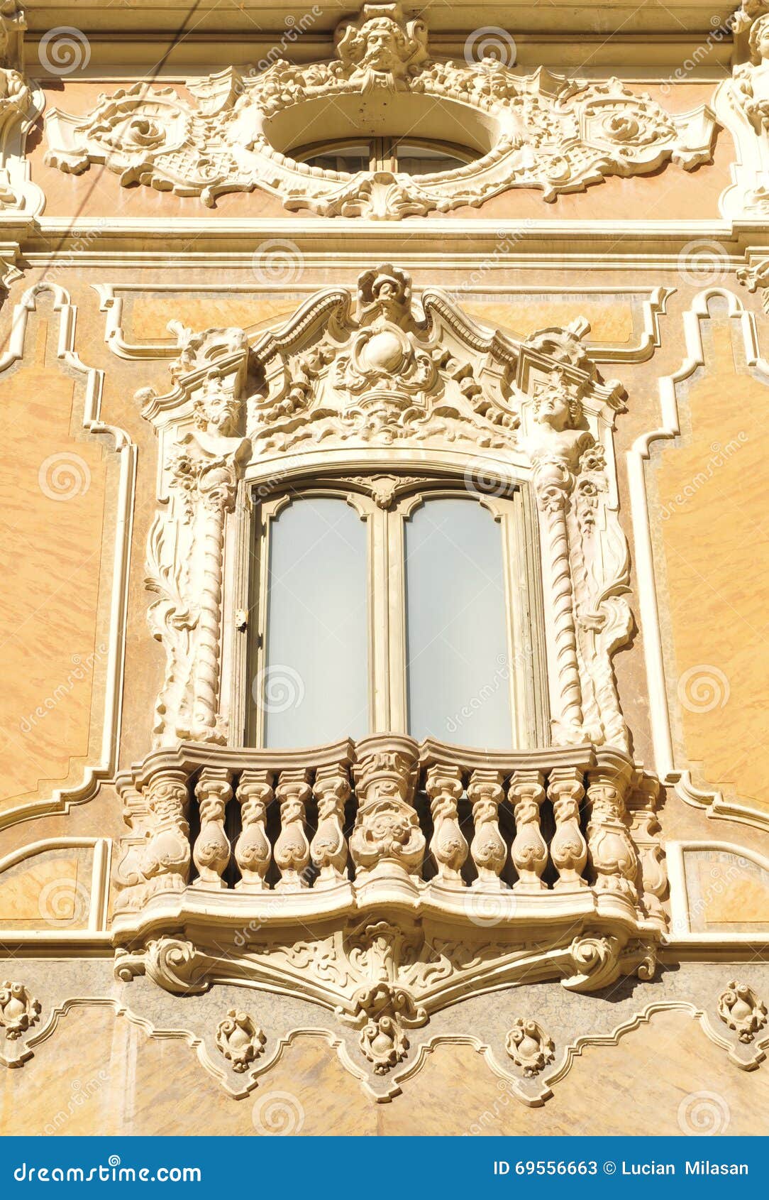 Window in Valencia, Spain stock image. Image of architectural - 69556663