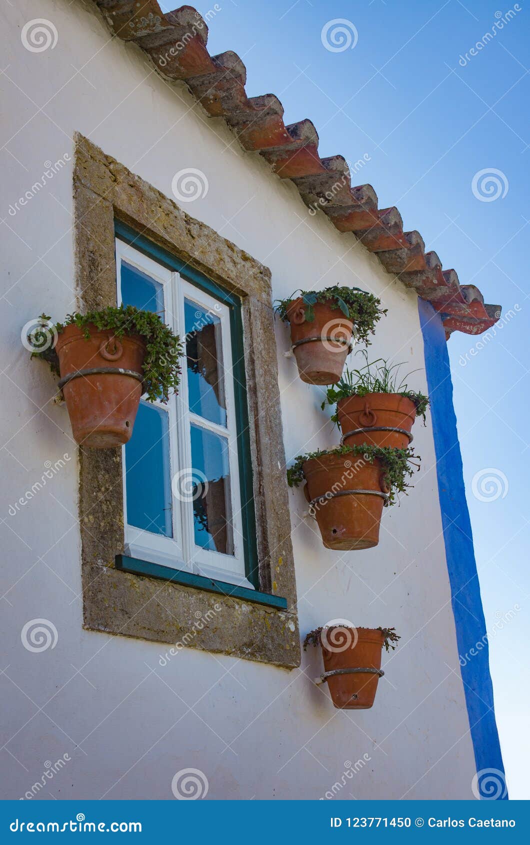 Window Vases stock photo. Image of outdoor, nature, building - 123771450