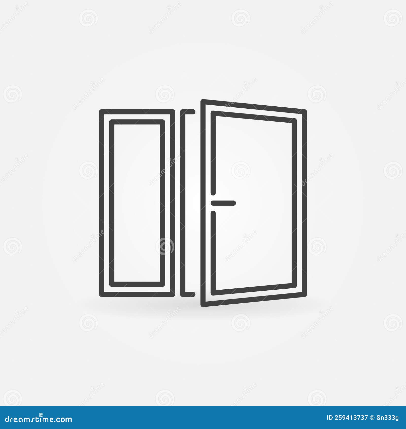 Window Vector Concept Icon or Symbol in Line Style Stock Vector ...