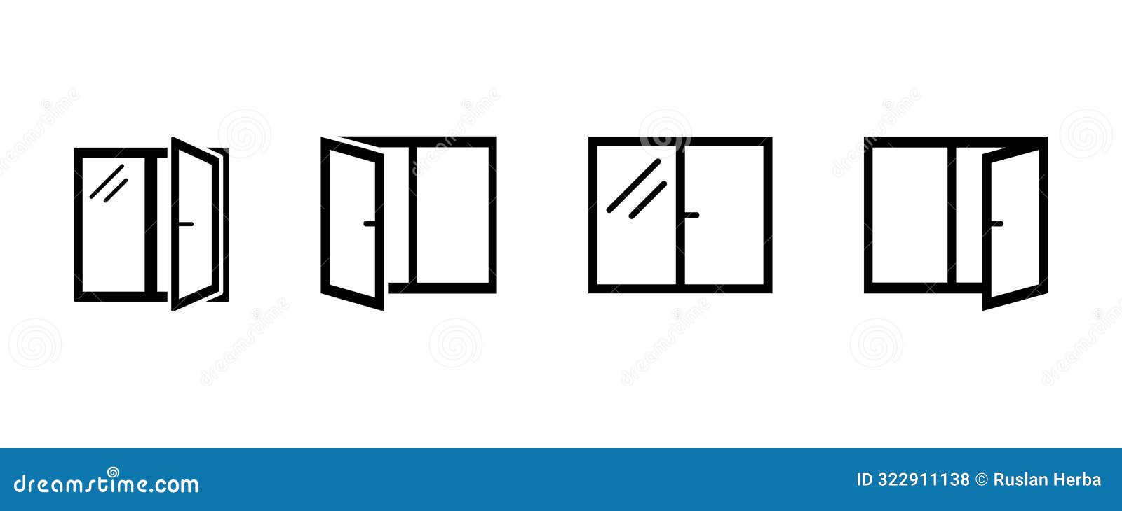 Window Icons. Vector 10 Eps Stock Illustration - Illustration of frame ...