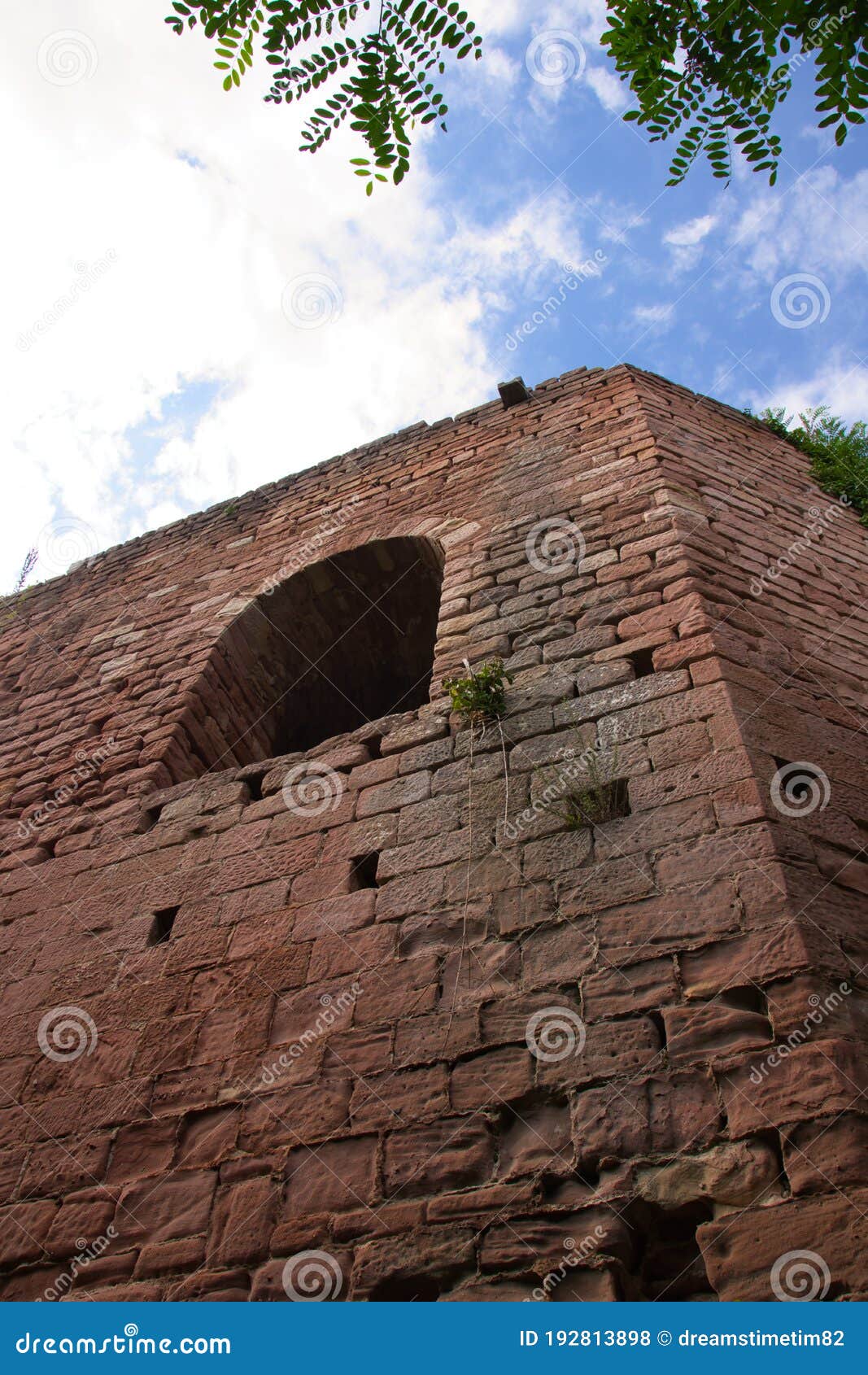 The Window of a Very Old Castle Ruin Stock Photo - Image of europe ...