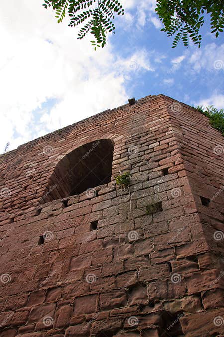 The Window of a Very Old Castle Ruin Stock Photo - Image of europe ...