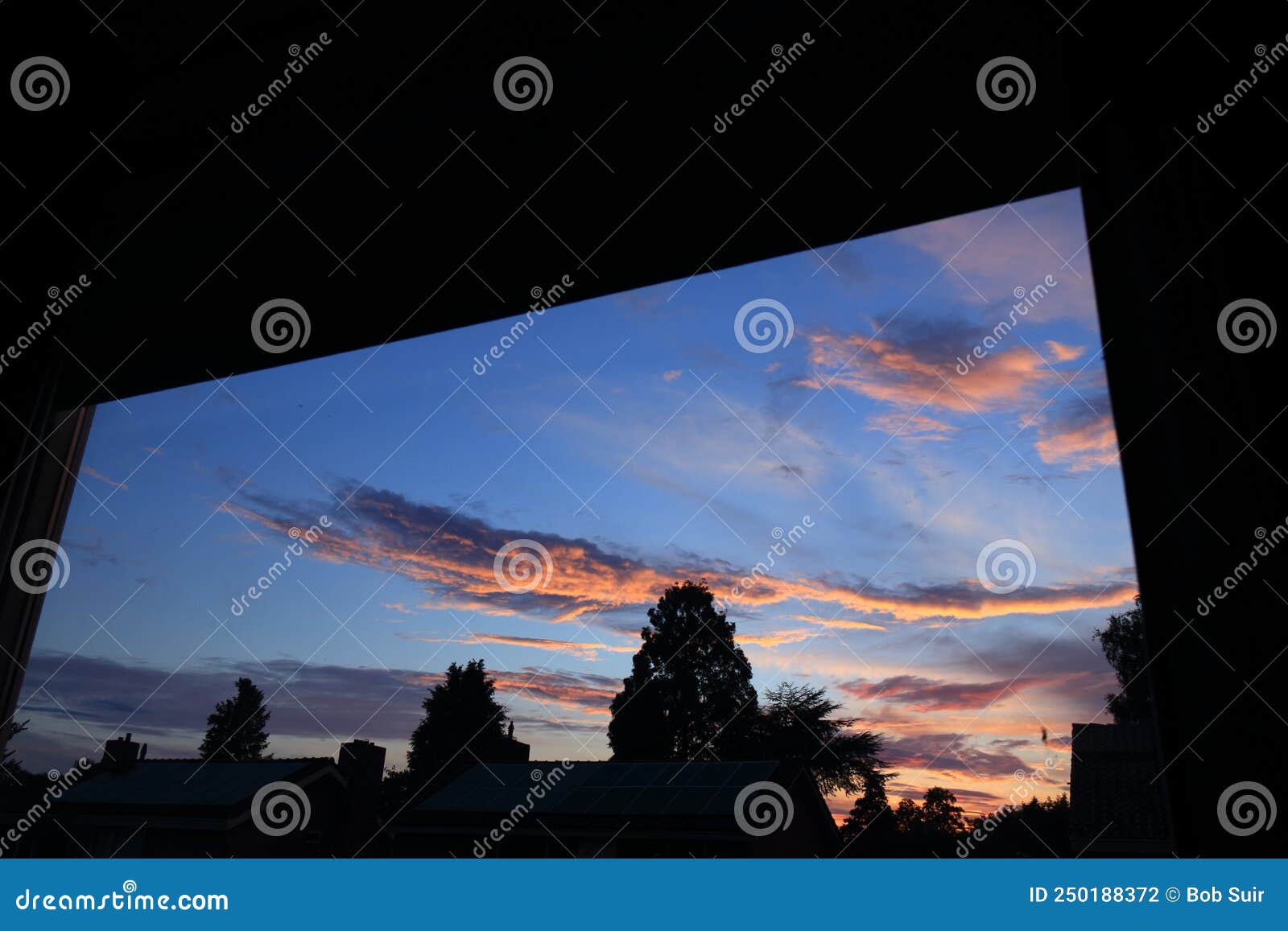 Window View Colourful Clouds at Sunset and Cloudscape Sky Netherlands ...