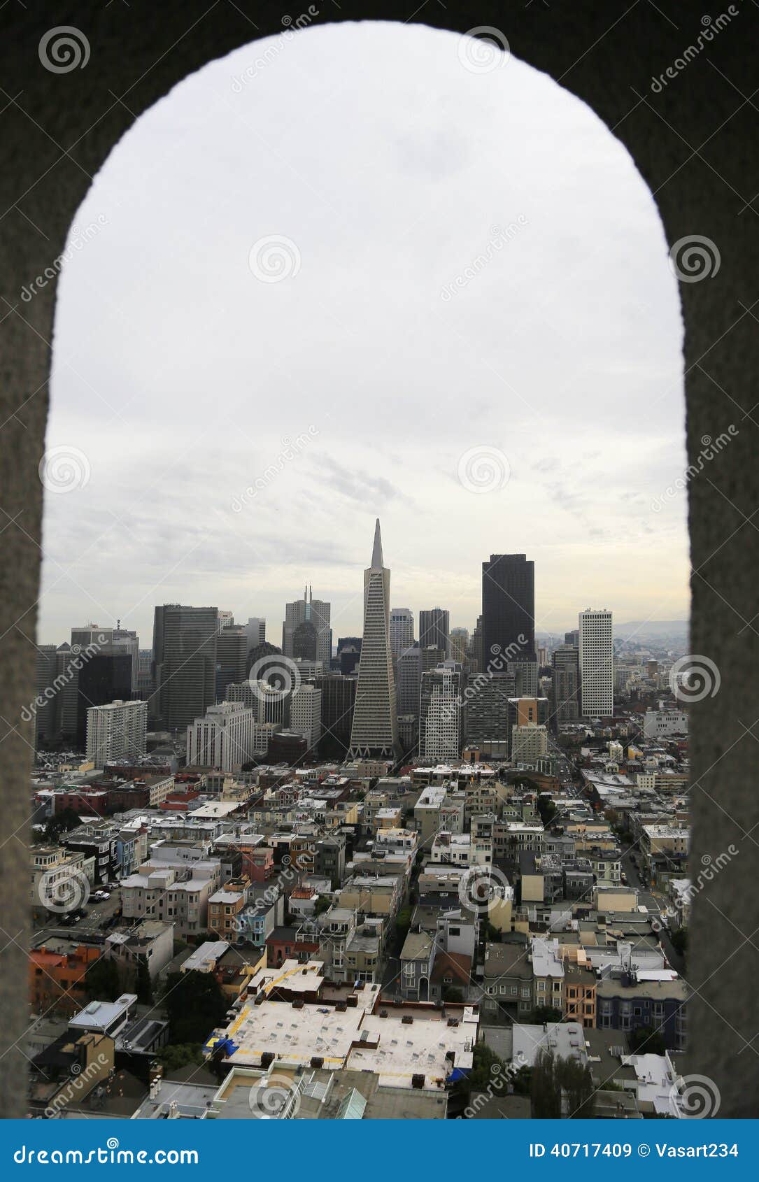 Window View of Downtown San Francisco Stock Image - Image of ...