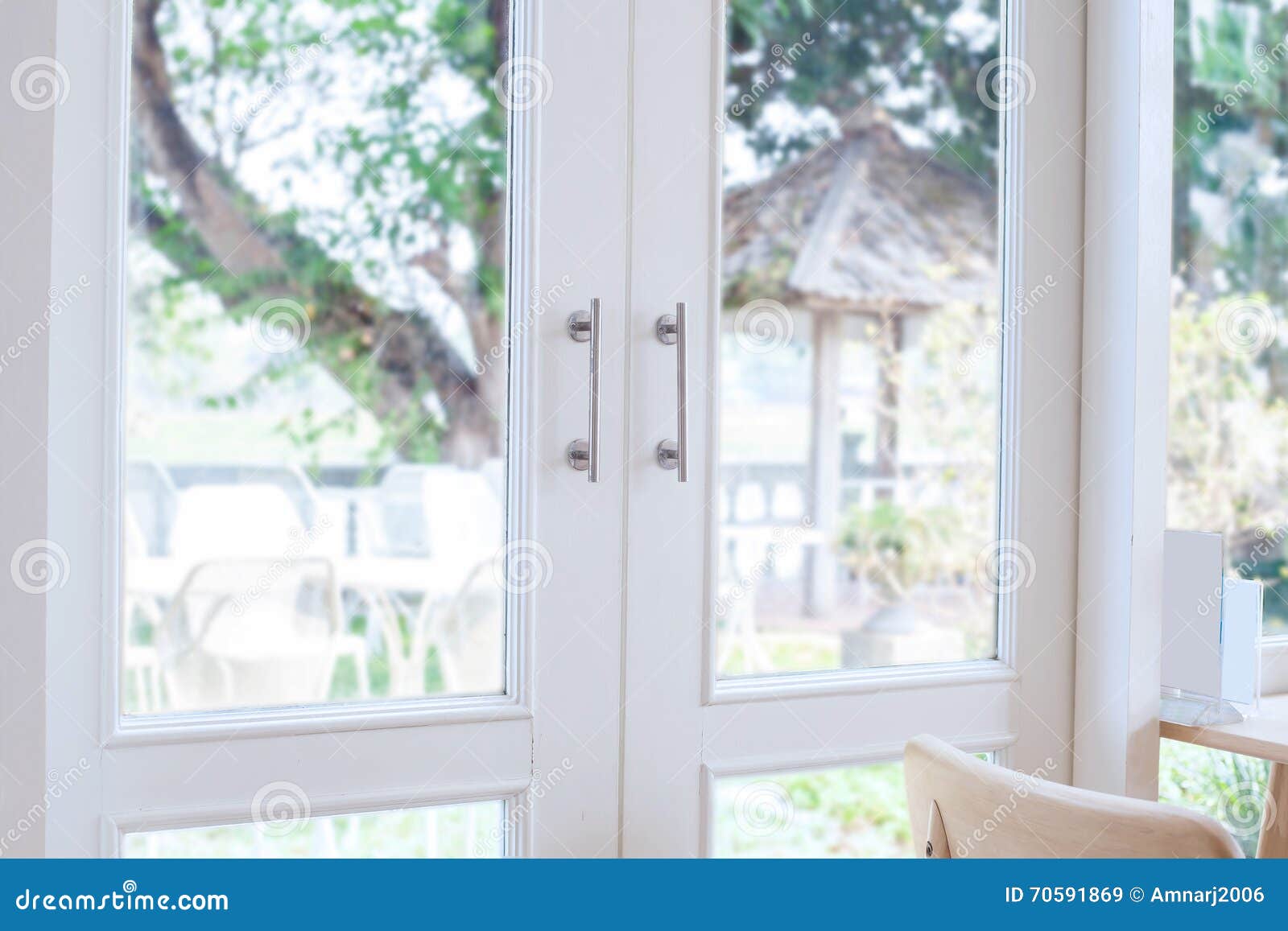 Window with a View of the Garden Stock Image - Image of style, blank ...