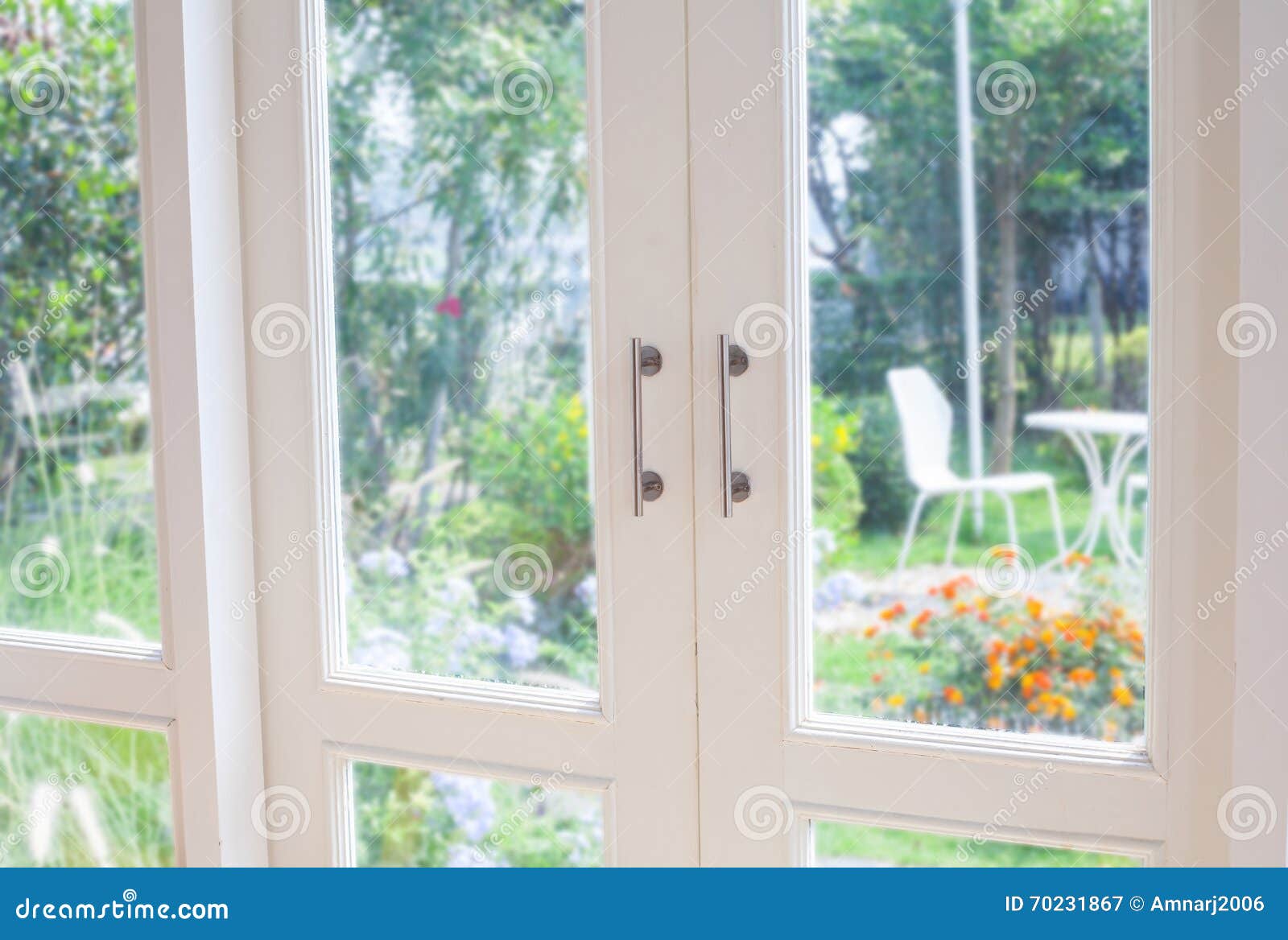 Window with a View of the Garden Stock Image - Image of creativity ...