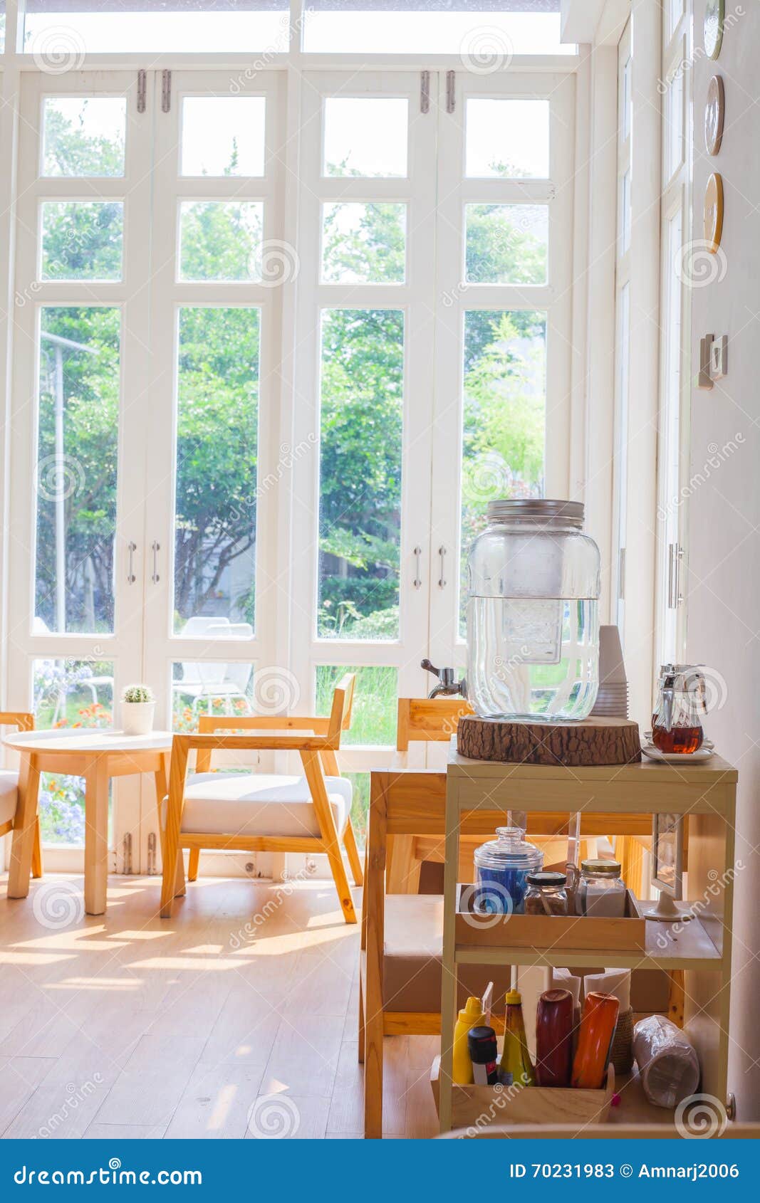 Window with a View of the Garden Stock Image - Image of home, forest ...