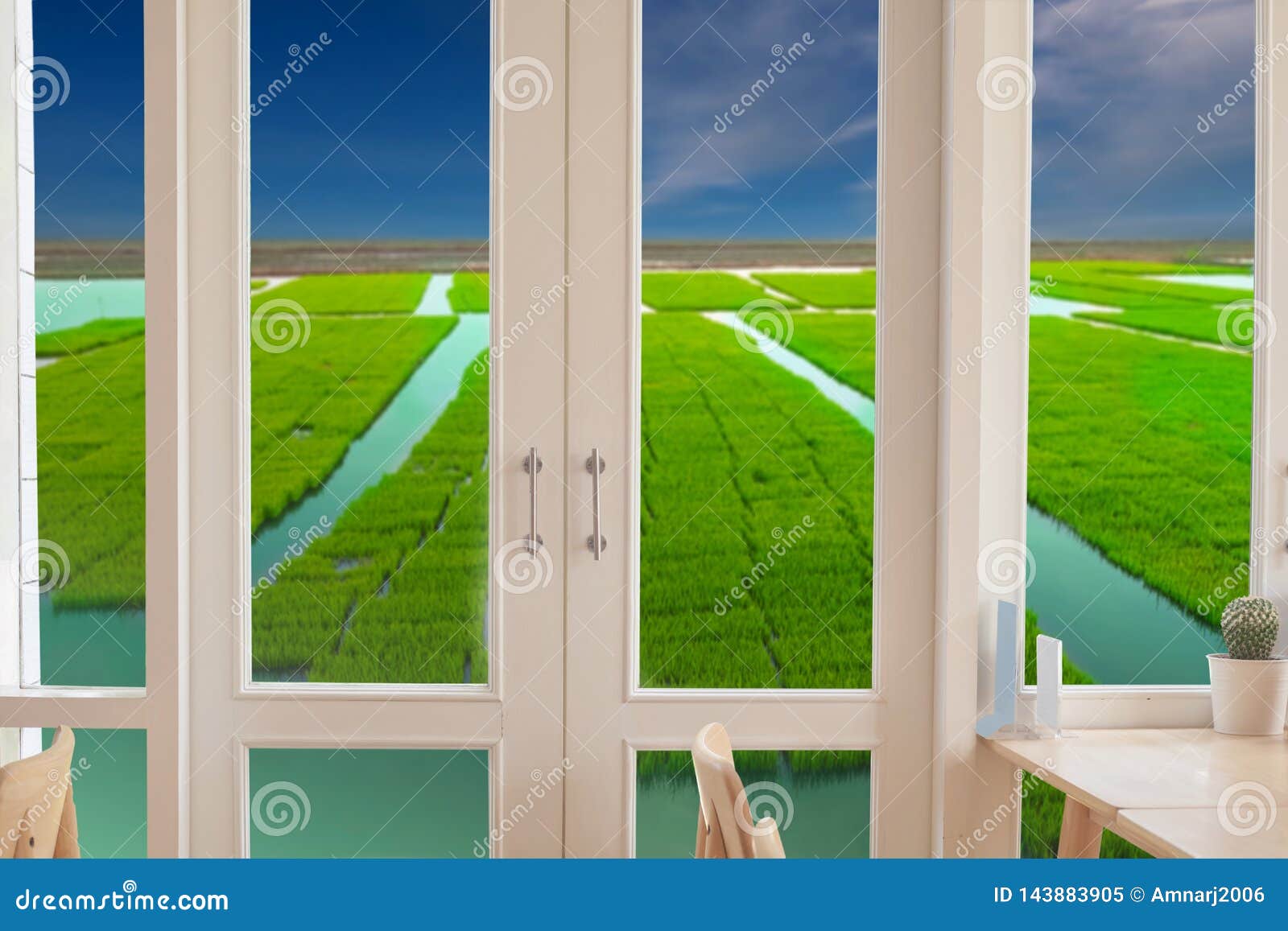 Window with a View of the Green Stock Image - Image of view, life ...