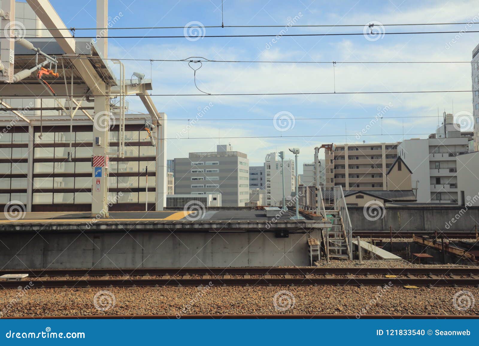 From Window View Out of Speed Train Stock Photo - Image of japan ...