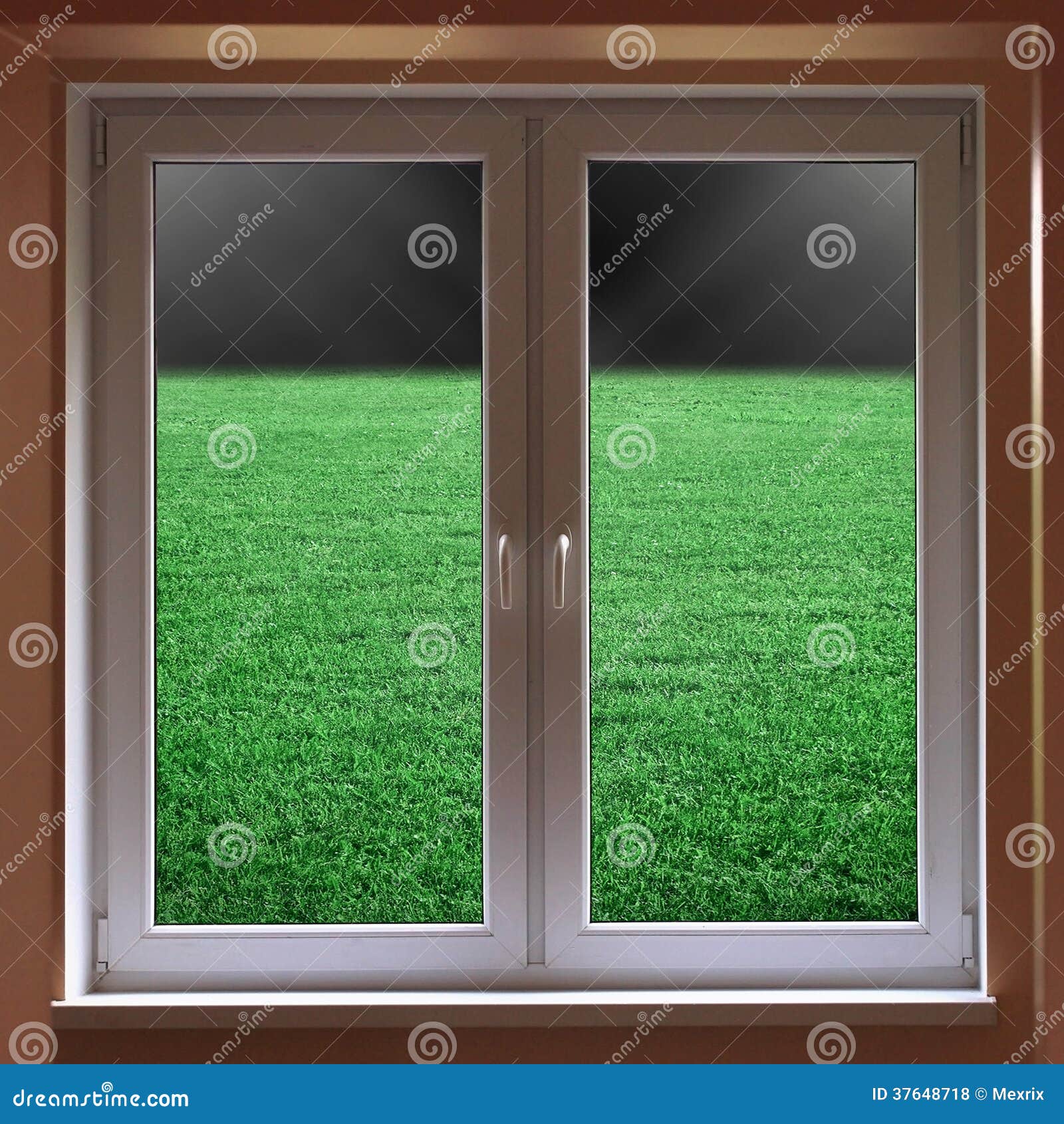 Window view to stadium stock photo. Image of architecture - 37648718