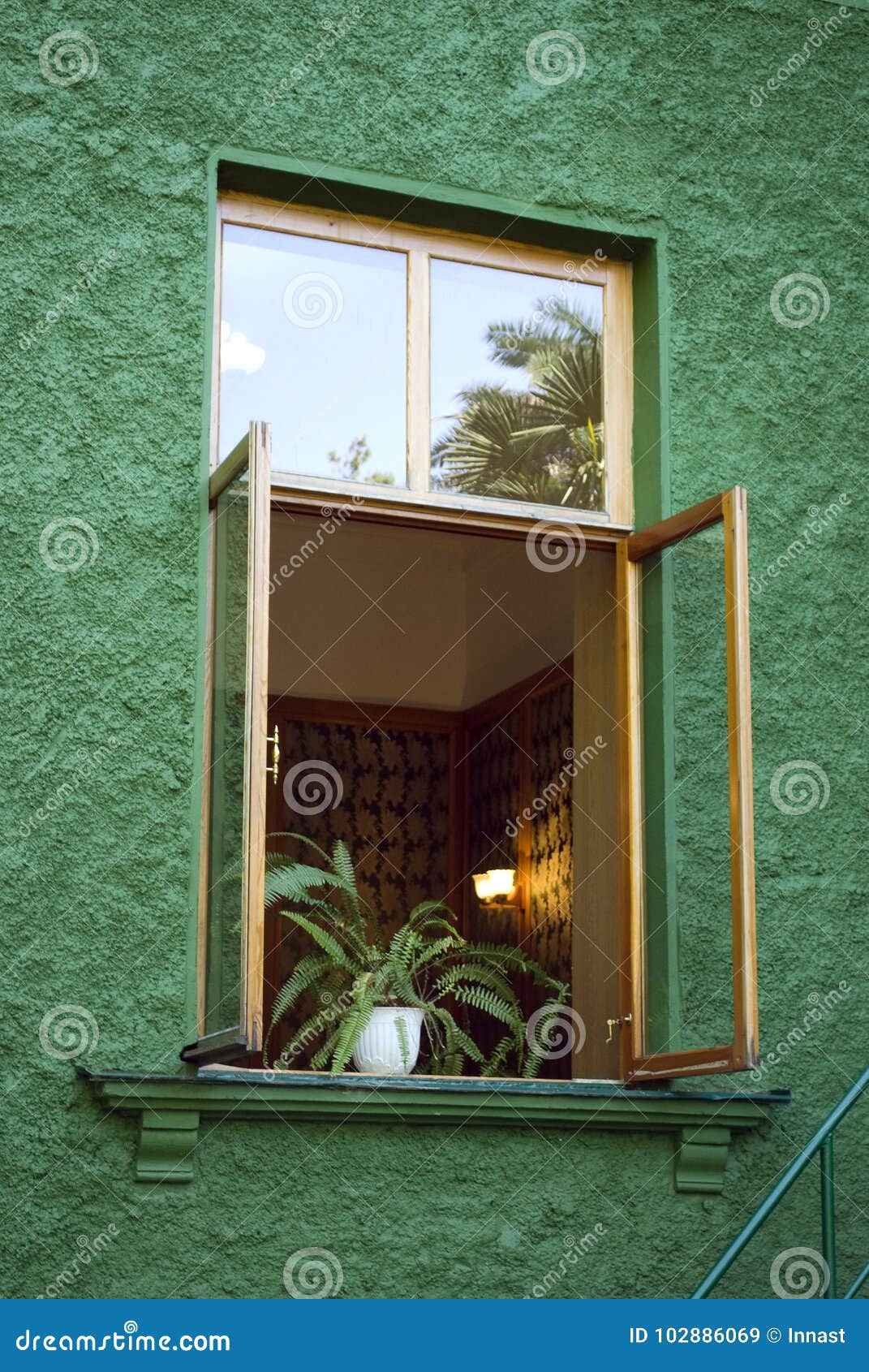 Window at the Villa of Stalin in Sochi Editorial Stock Image - Image of ...