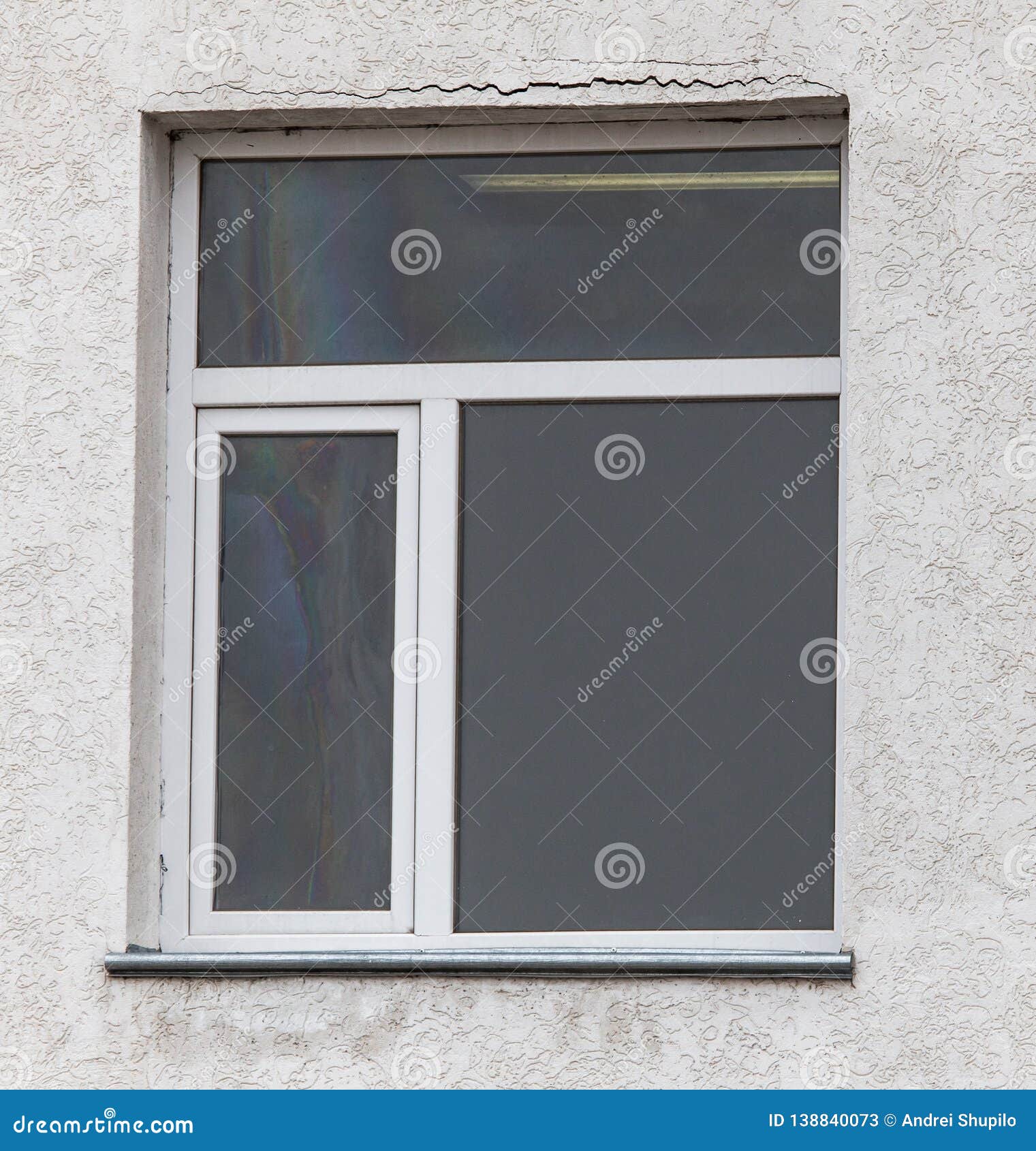 Window on the Wall in the House As a Background Stock Image - Image of ...