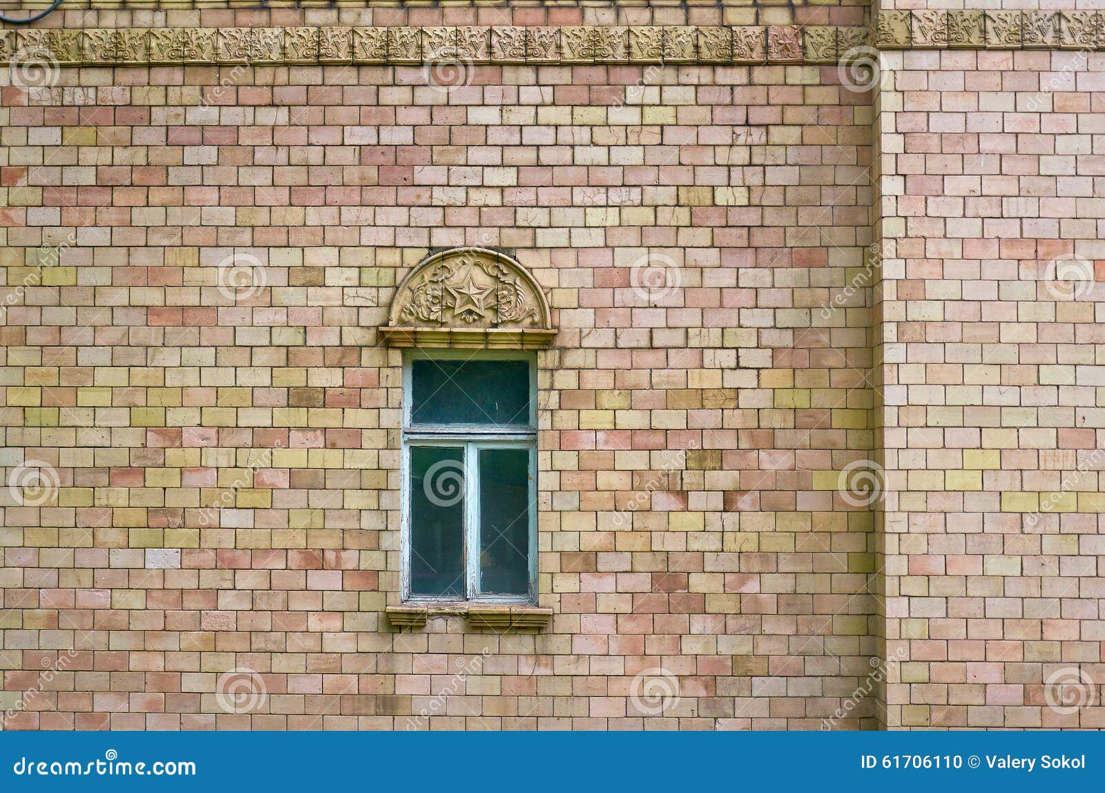 Window on a wall. stock photo. Image of sign, fresco - 61706110