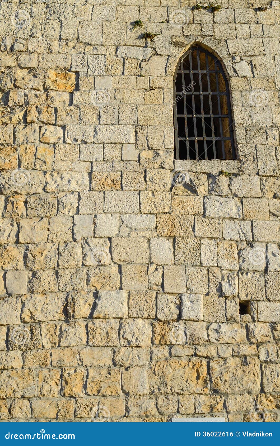 Window in the Wall of the Old Tower Stock Photo - Image of ...