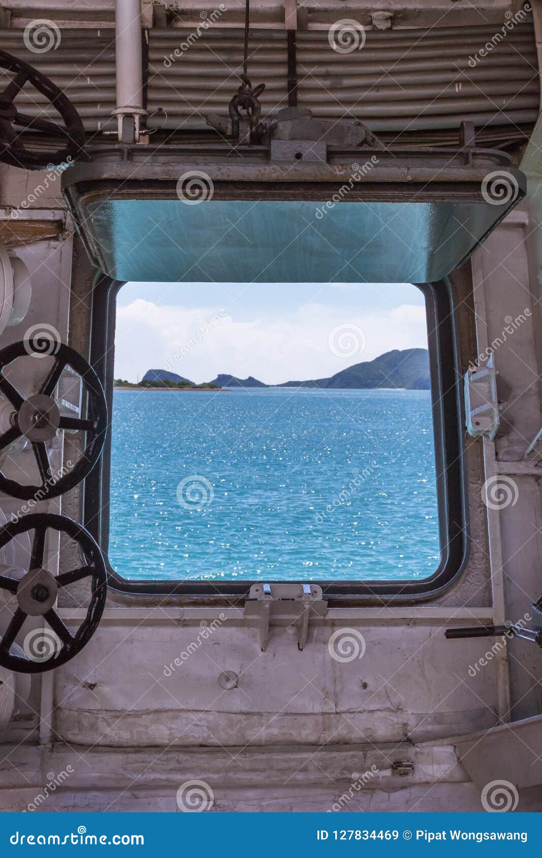 The window of a warship stock image. Image of background - 127834469