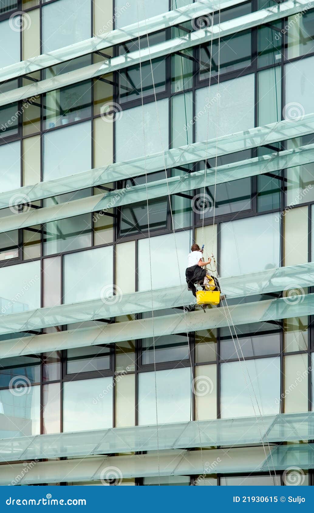 Window washer stock image. Image of washers, danger, cleaning - 21930615