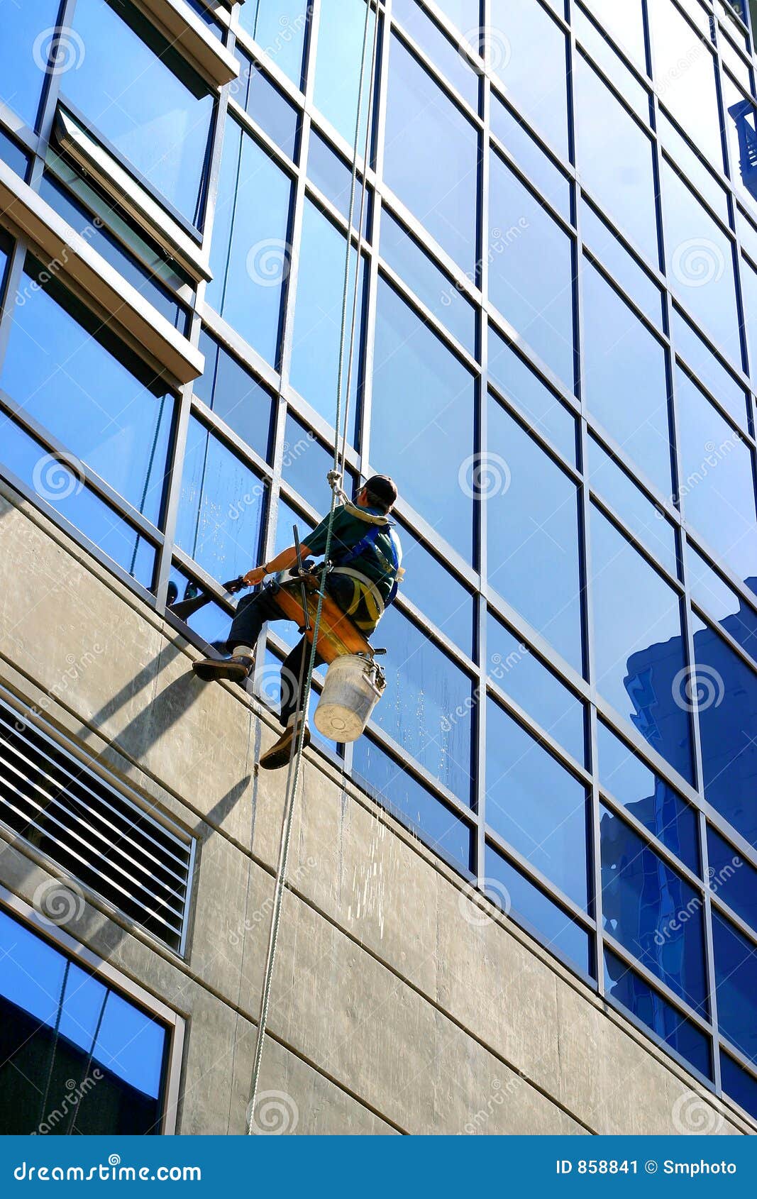Window washer stock image. Image of washing, climbing, working - 858841
