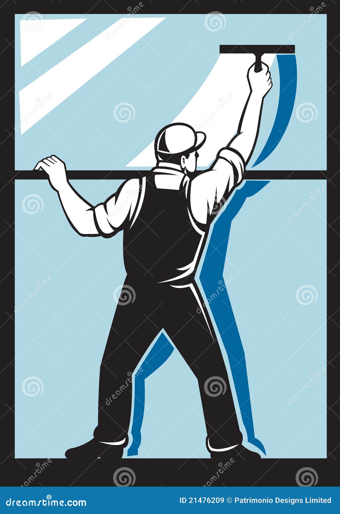 Window Washer Worker Cleaning Washing Stock Illustrations – 658 Window ...