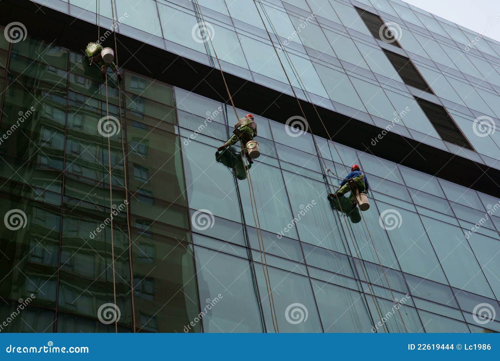 Window washers stock photo. Image of mirror, modern, professional ...
