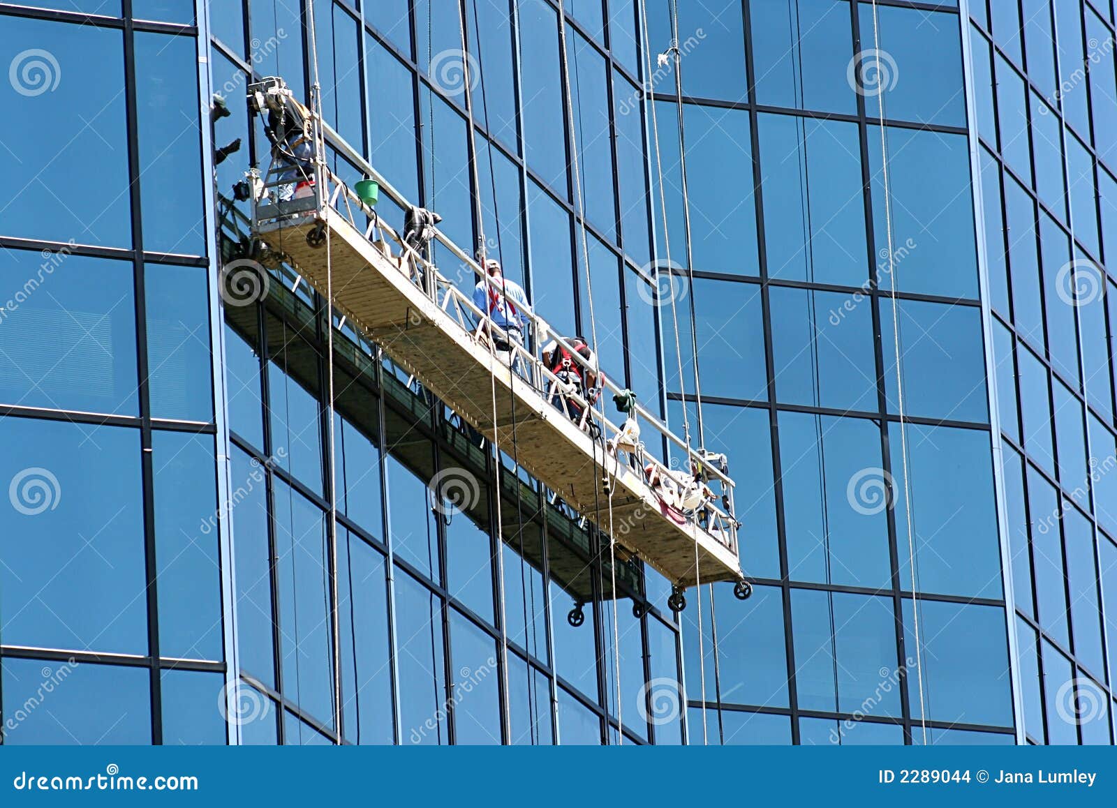 Window Washers stock photo. Image of dangerours, washing - 2289044